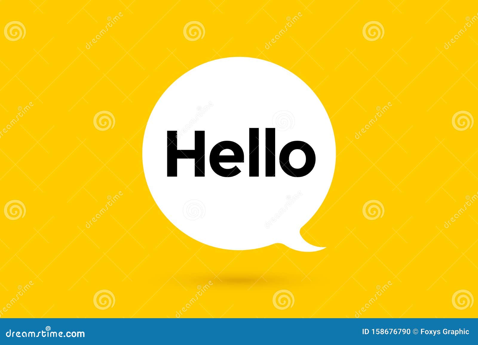 Hi, Hello. Banner, Speech Bubble, Poster And Sticker Vector ...