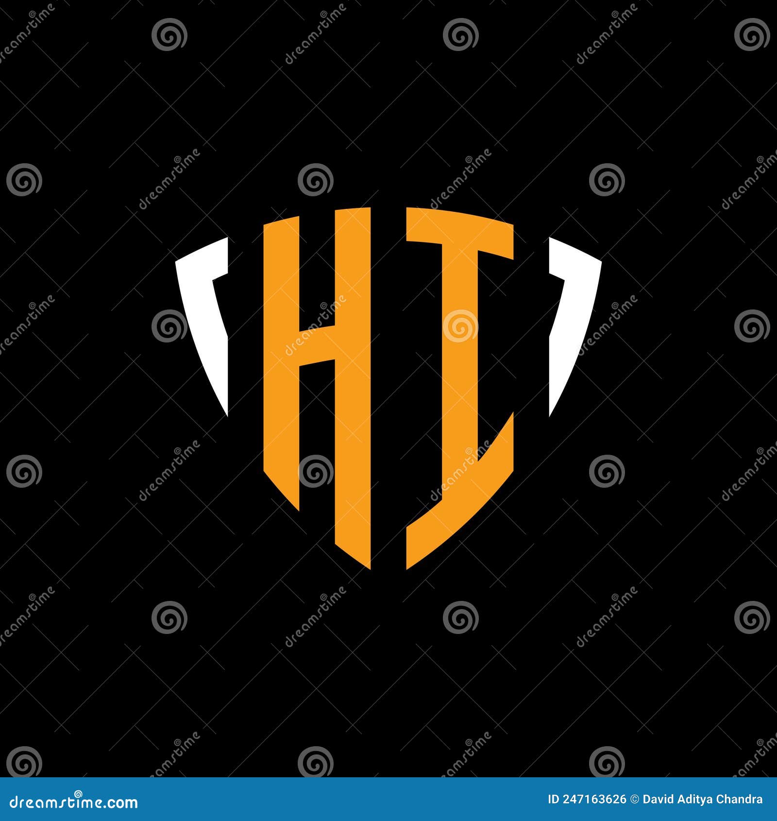 HI Logo Monogram Design Template Stock Vector - Illustration of ...