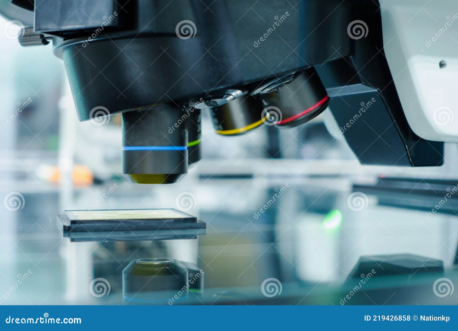 Hi-power Microscope for Analyze the Small Samples in Clean Room Stock ...