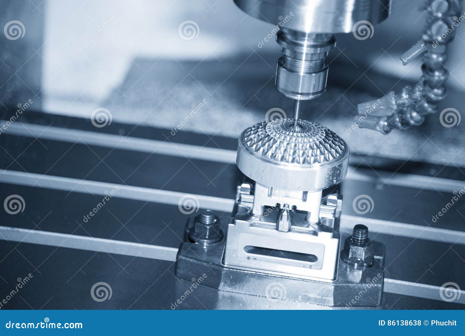 The Hi-precision CNC Milling Machine Stock Photo - Image of industrial ...