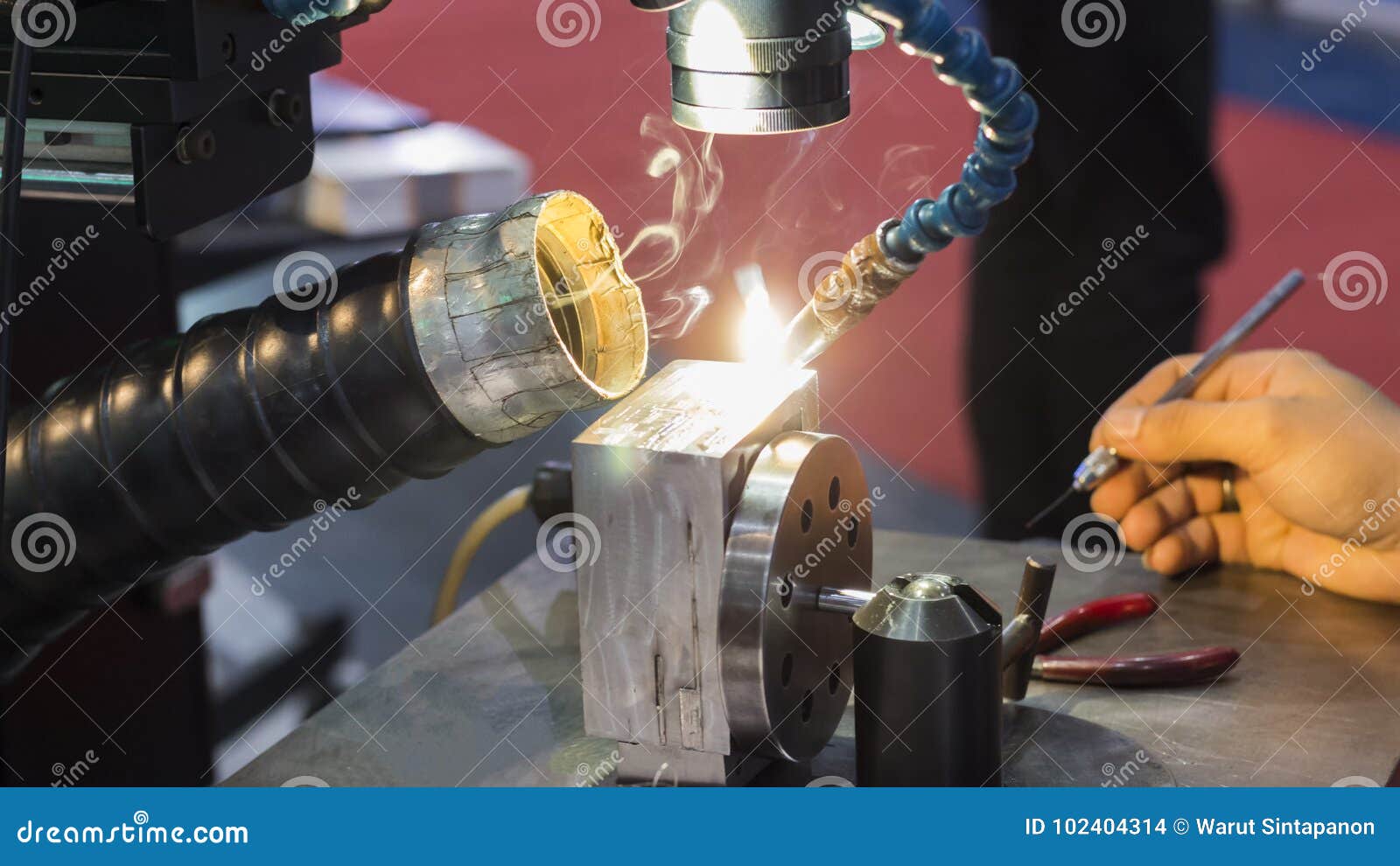 Precision Welding Robot Performing Complex Weld Joint On Turbine Blade ...
