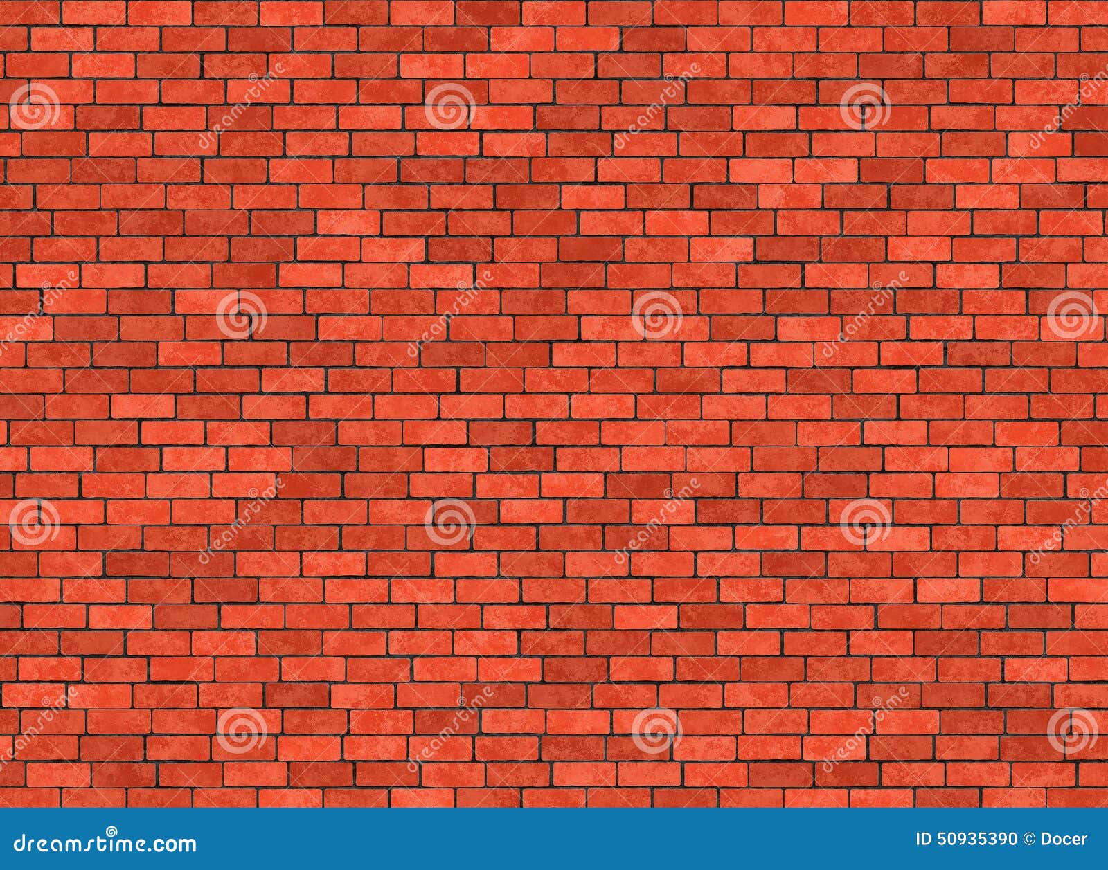 Hi-res Red Small Brick Wall Pattern Stock Illustration - Illustration ...