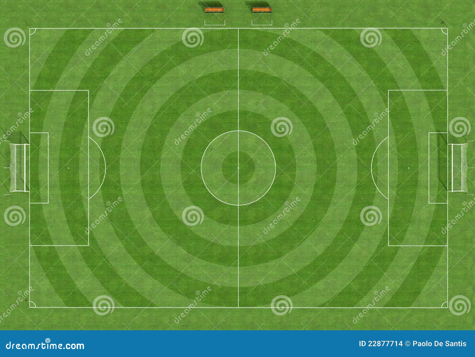 Hi Resolution of a Soccer Field Stock Illustration - Illustration of ...