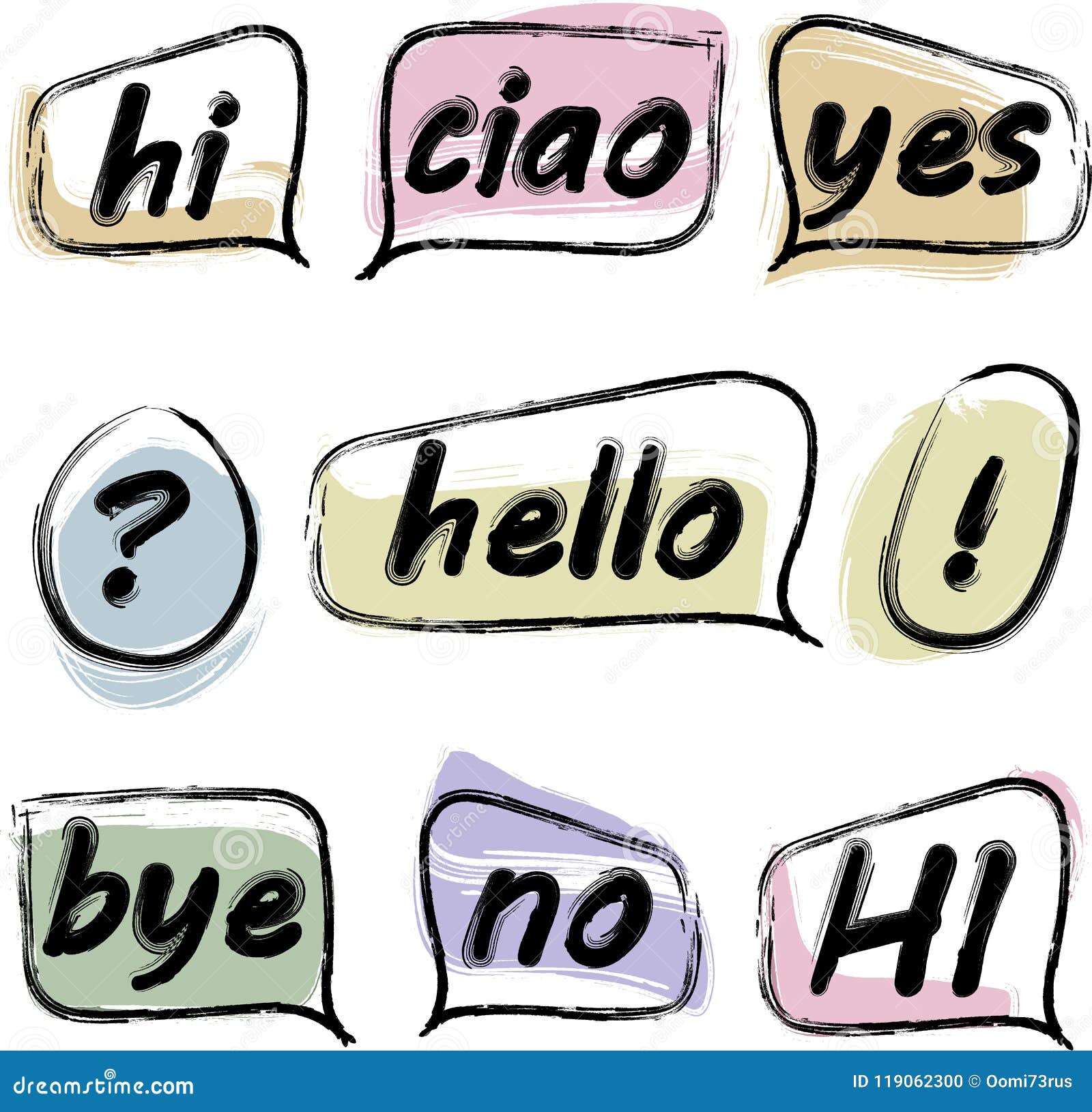 Hi1 stock illustration. Illustration of ciao, graphic - 119062300