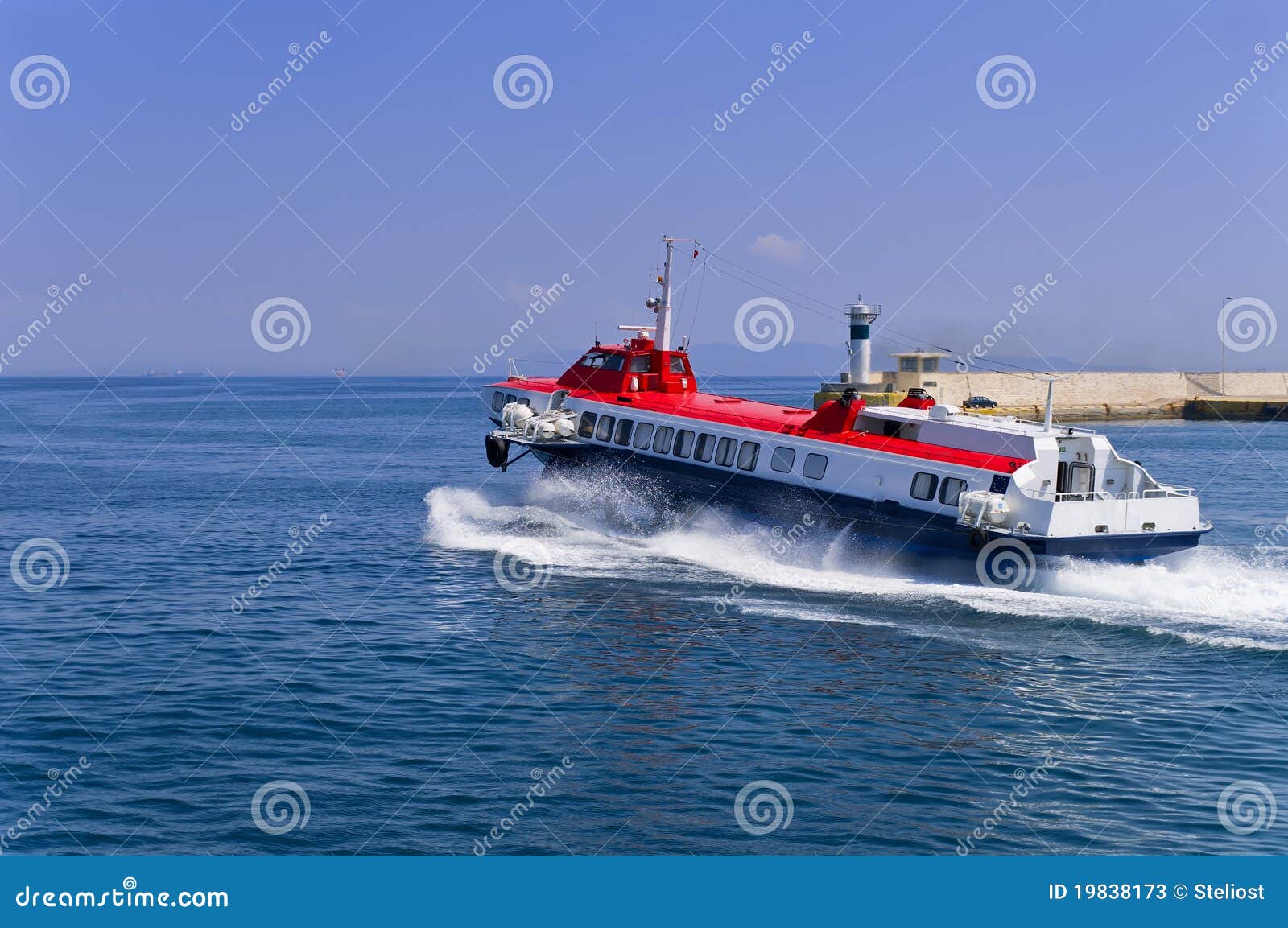 Hi-speed boat stock image. Image of tourism, travel, greece - 19838173