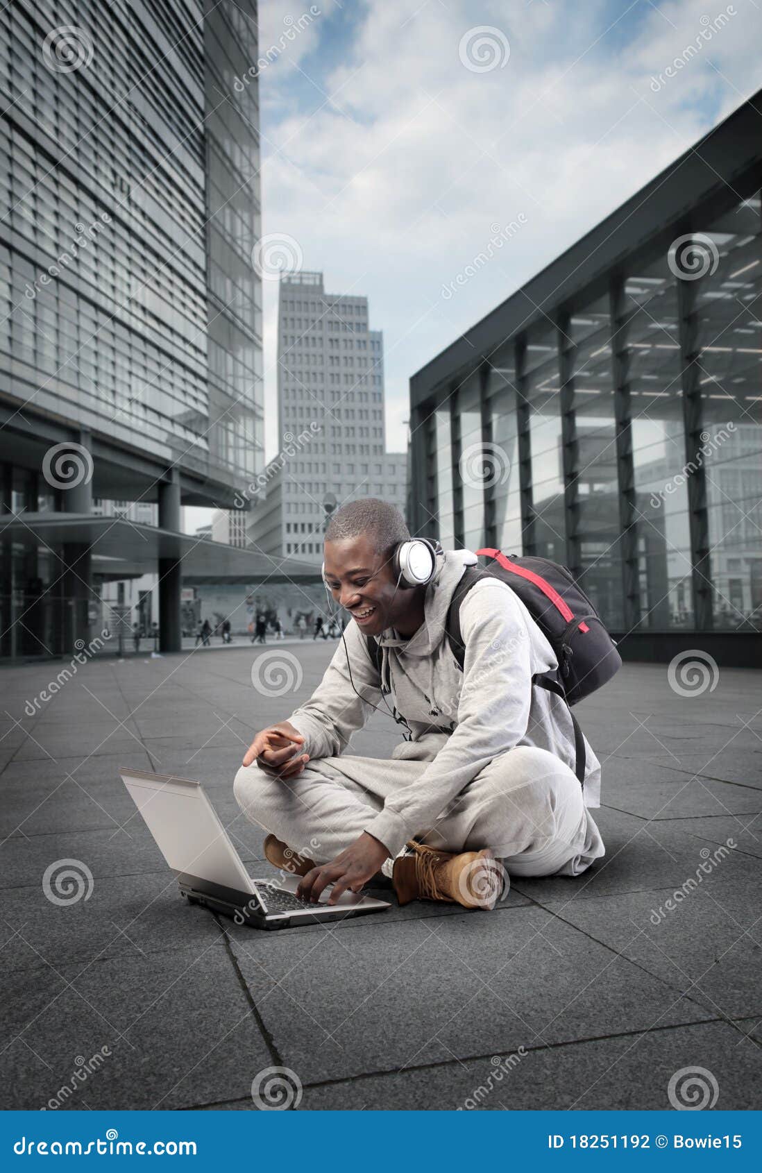 Hi-tech stock photo. Image of headphones, school, african - 18251192