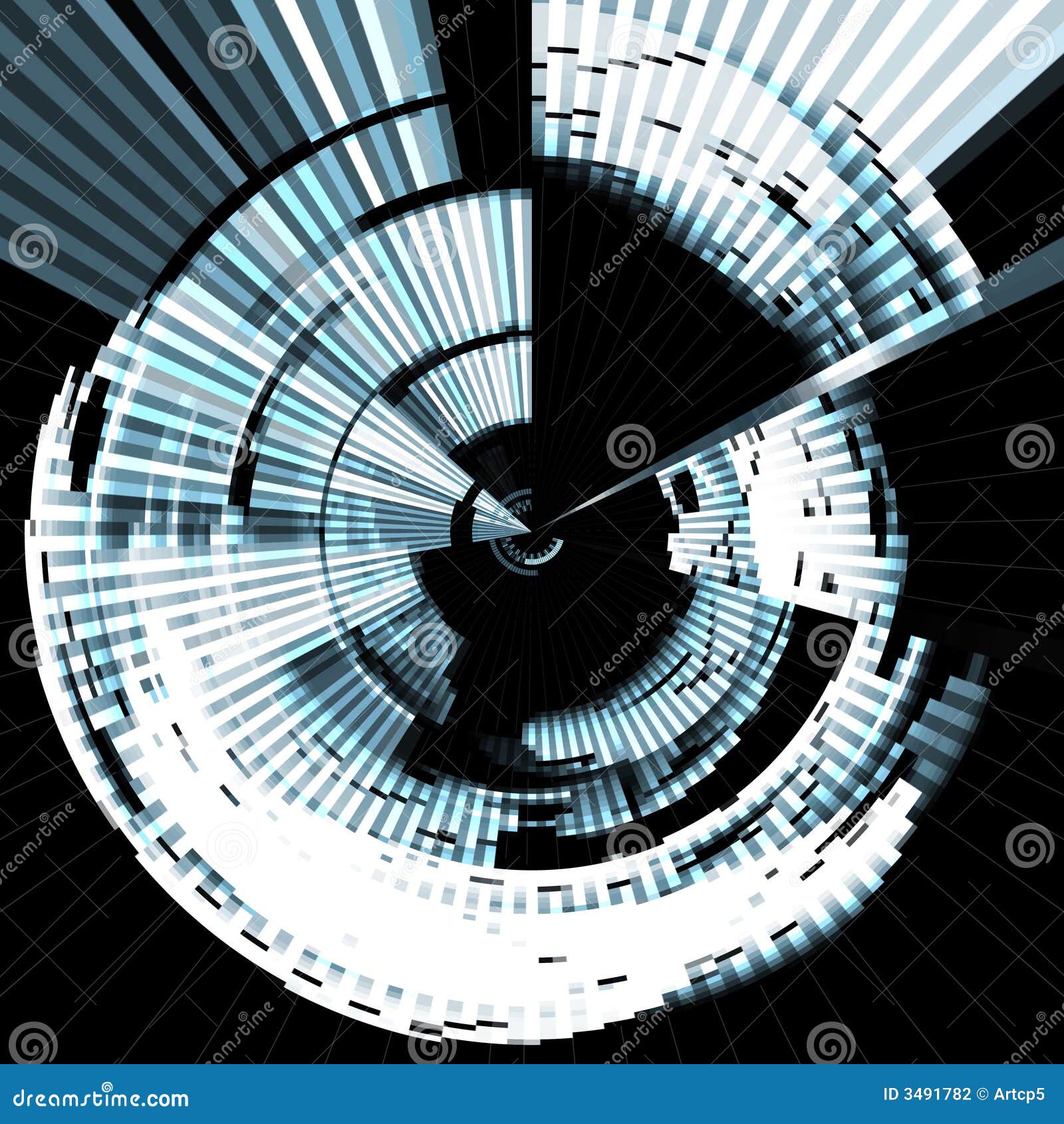 Hi-tech Abstract Background Stock Illustration - Illustration of motifs ...