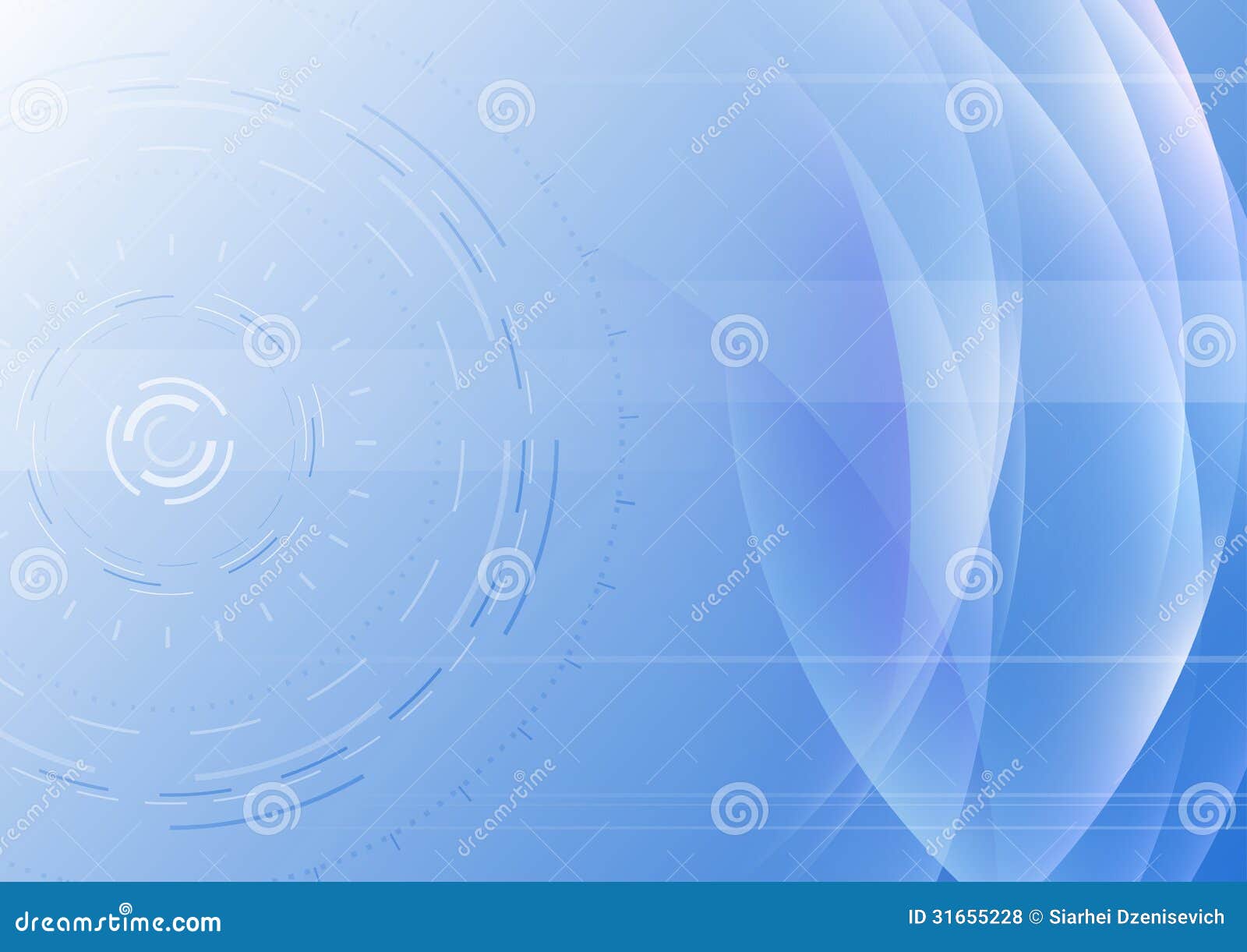 Hi-tech Abstract Background with Transparent Waves Stock Vector ...