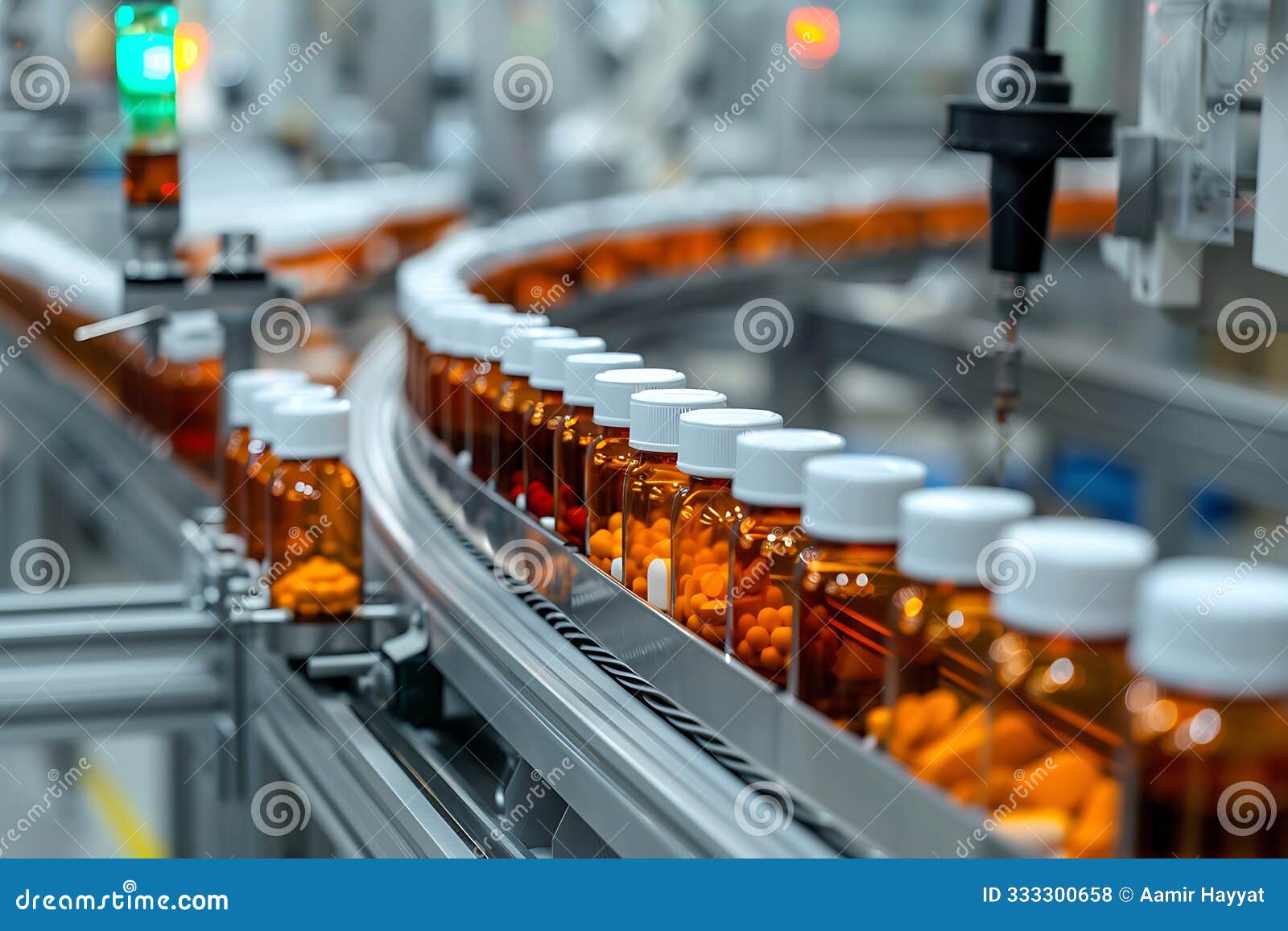 Hi-Tech Automatic Machinery of Packing in Bottles at Pharmaceutical Lab ...