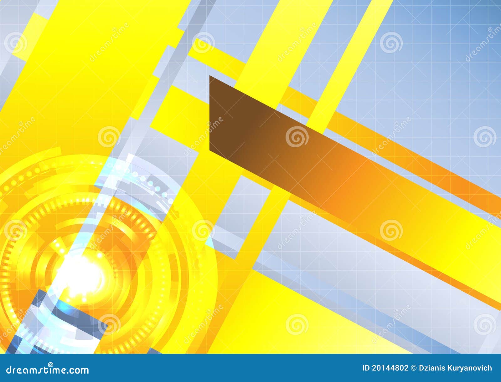 Hi-tech background stock vector. Illustration of bend - 20144802