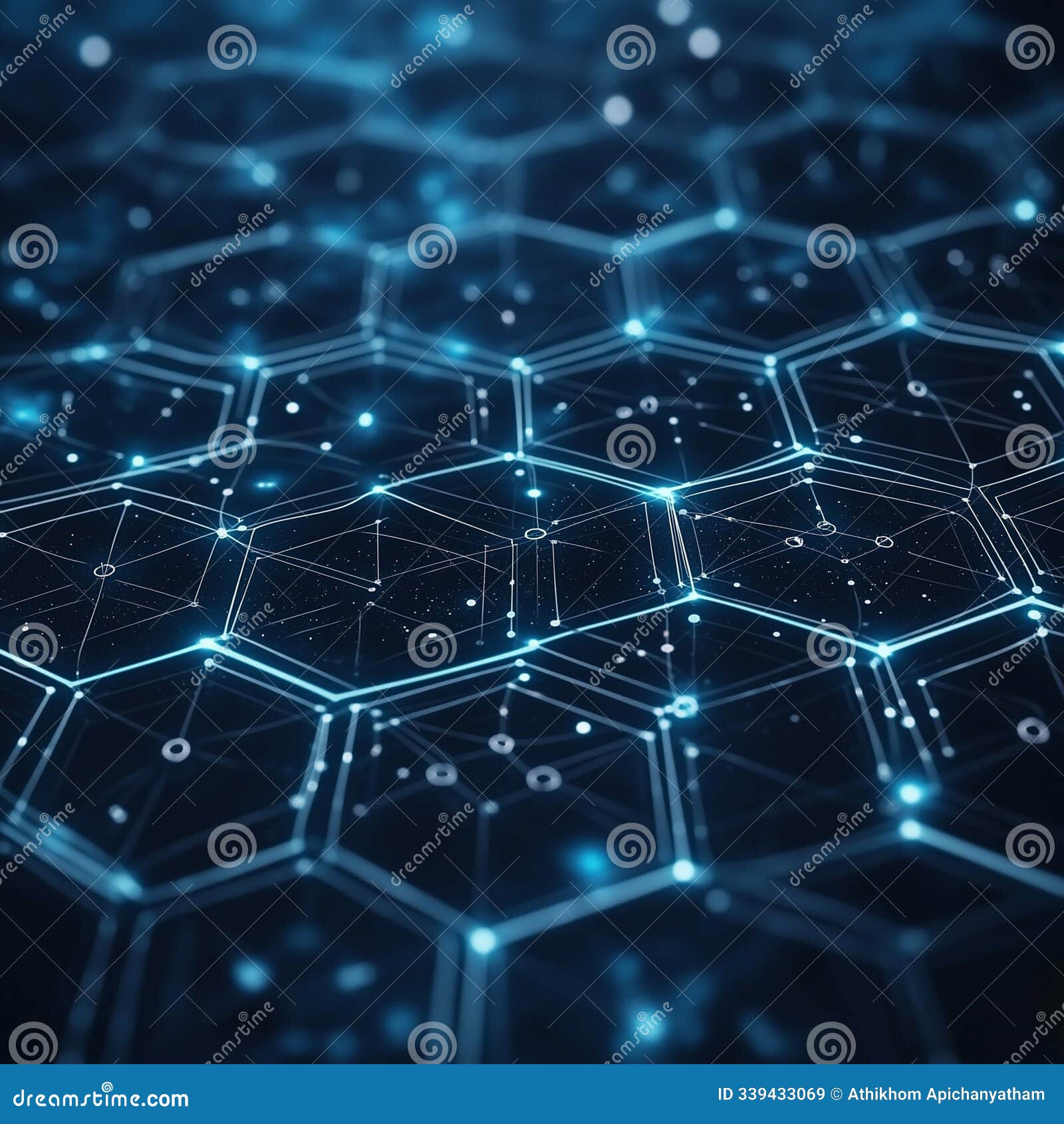 Create a High-tech Background Image with a Hexagonal Center Frame ...