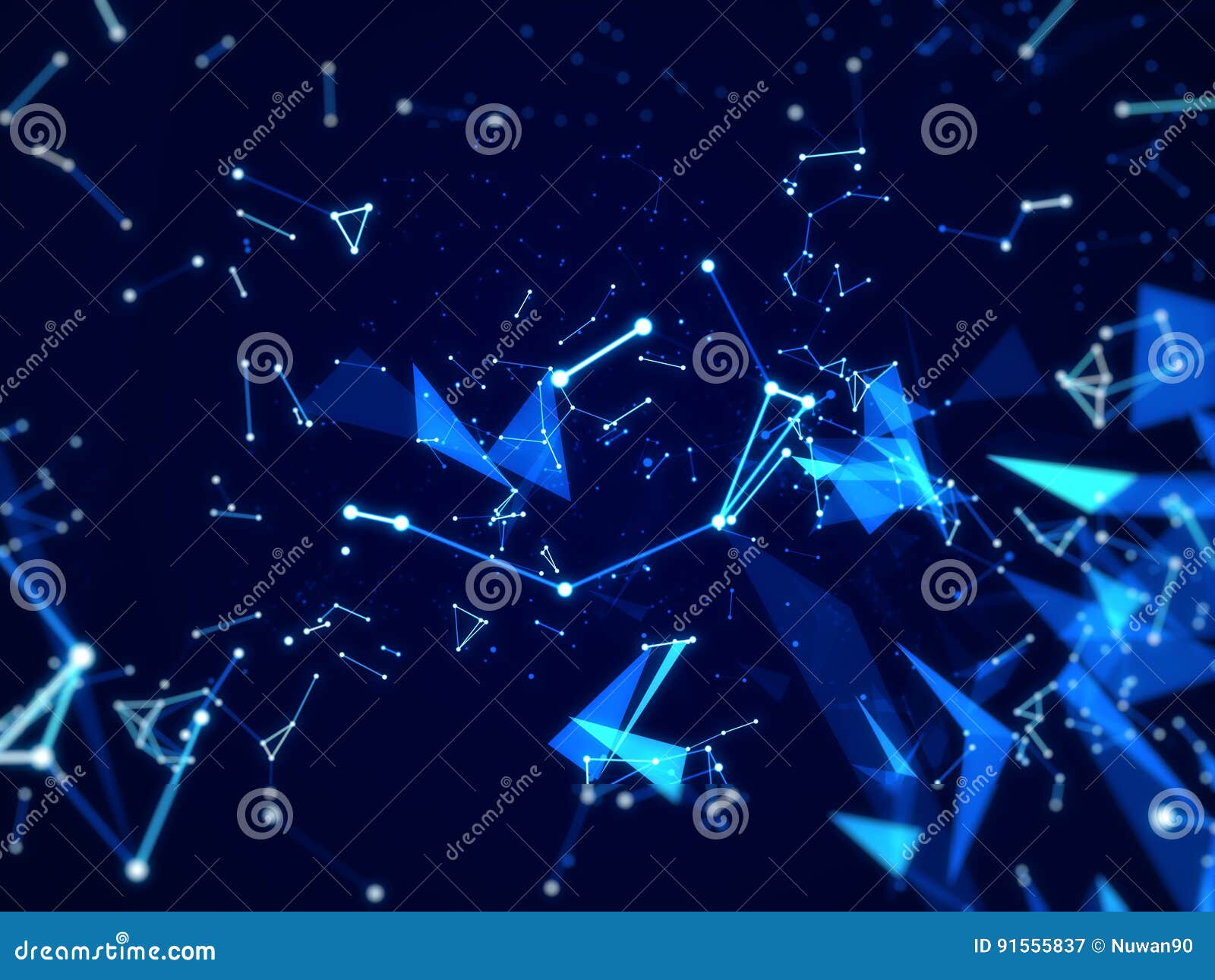 Hi-tech Background With Line Abstract Connecting Network Background ...