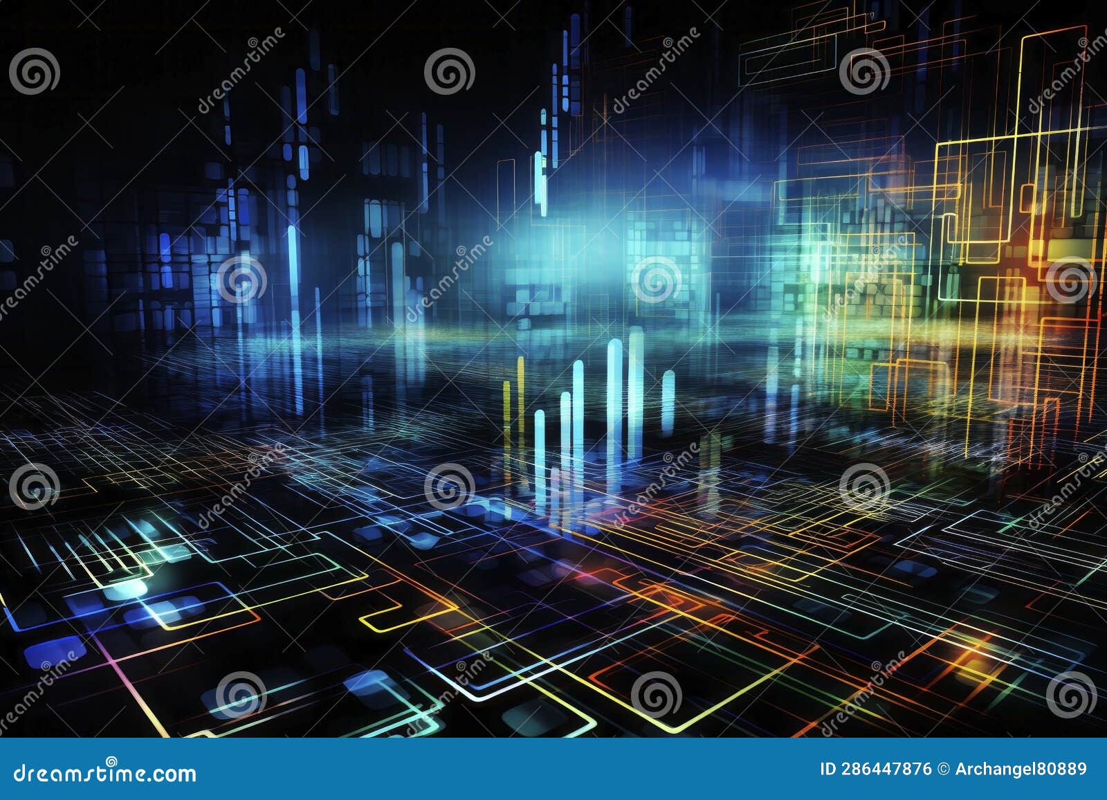 Hi-tech Background Texture. Generative AI Stock Photo - Image of ...