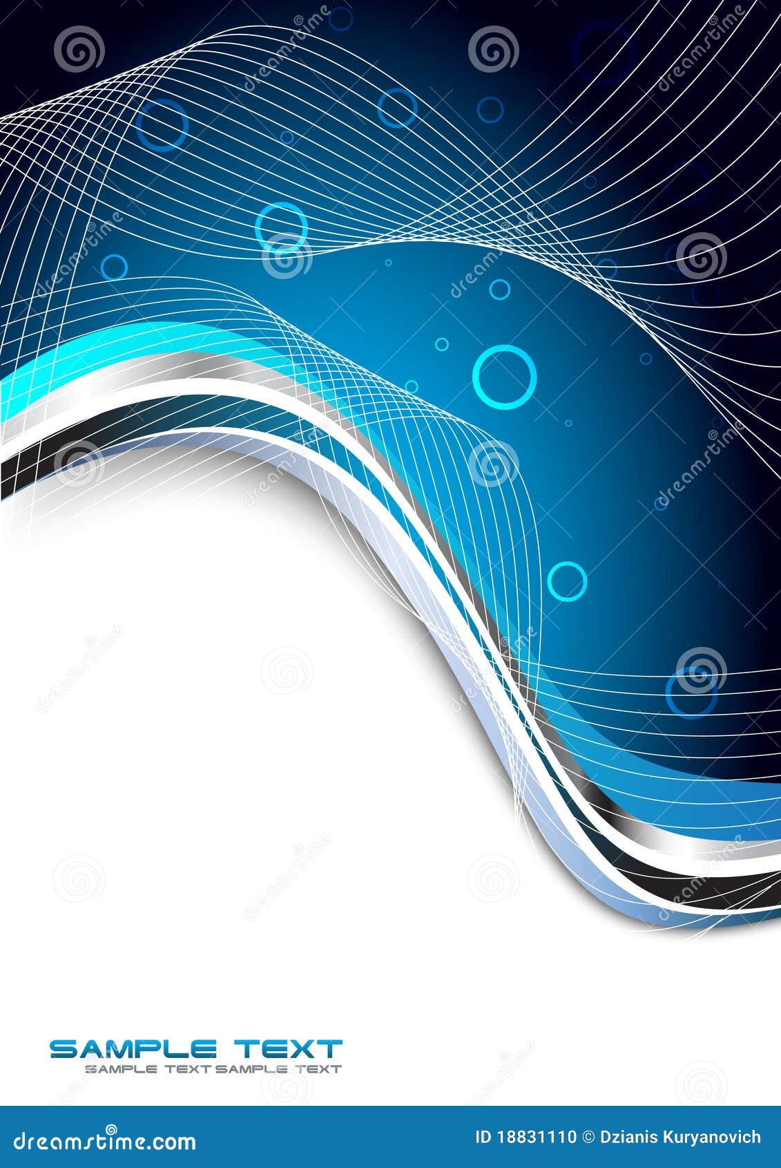 Hi-tech blue background stock vector. Illustration of gradient - 18831110