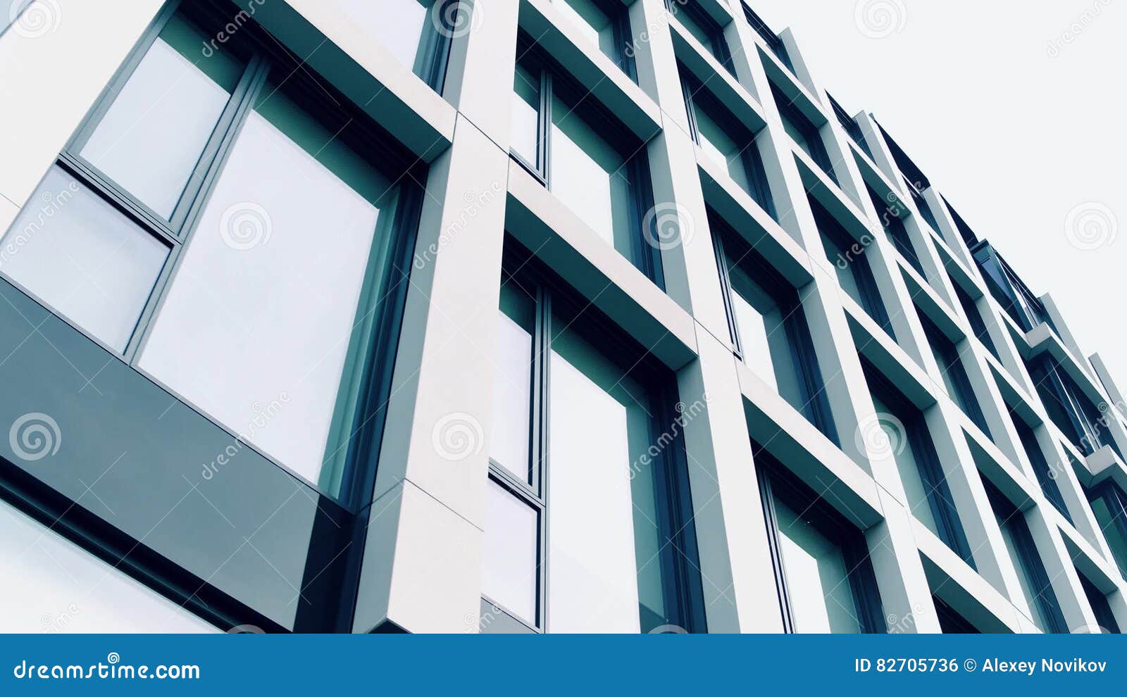 Hi-tech Business Center. Panoramic Windows of Modern Office Building ...
