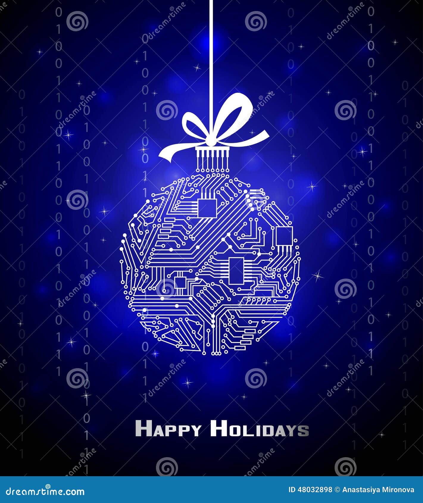 Hi-tech Christmas Background Stock Vector - Illustration of decoration ...