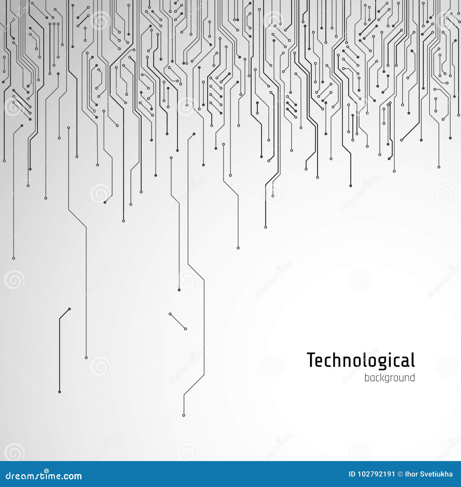 Hi-tech Circuit Board. Technological Vector Background Stock Vector ...