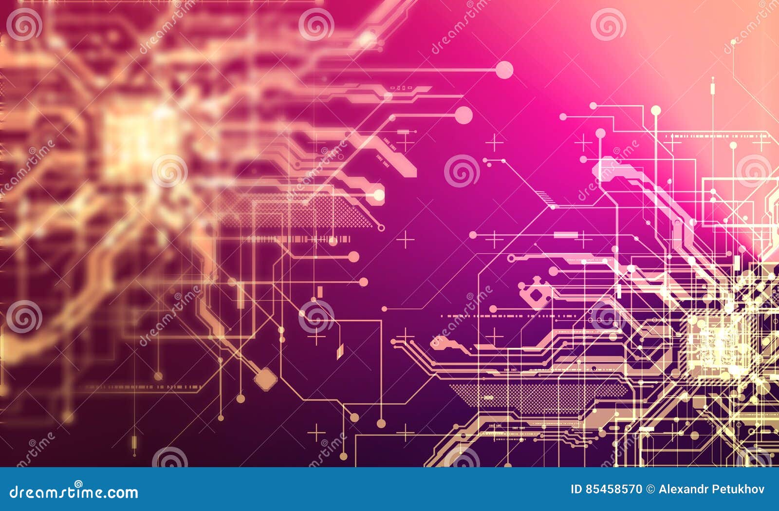 Hi Tech Circuits Fantastic Absract Background Cyberpunk Cyber Pay Stock ...