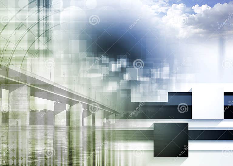 Hi-tech collage stock illustration. Illustration of modern - 39104254