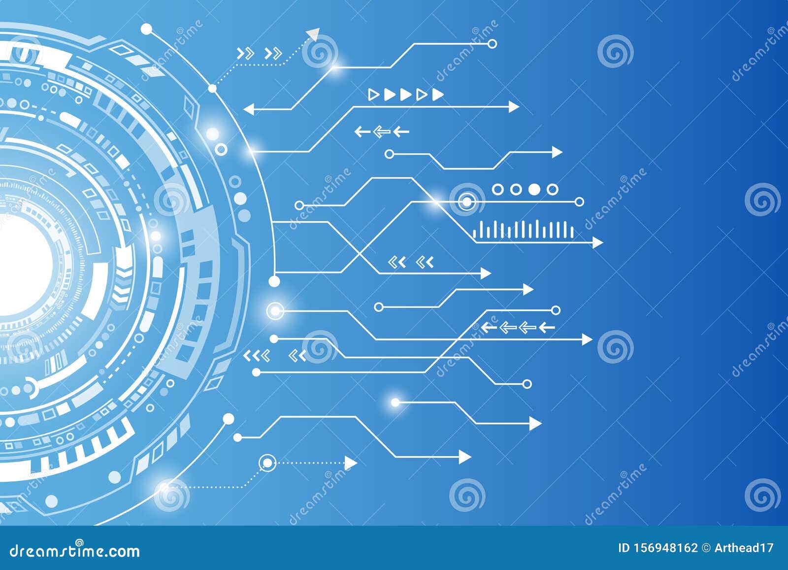 Hi-tech Communication Concept. Connection Structure Vector Illustration ...