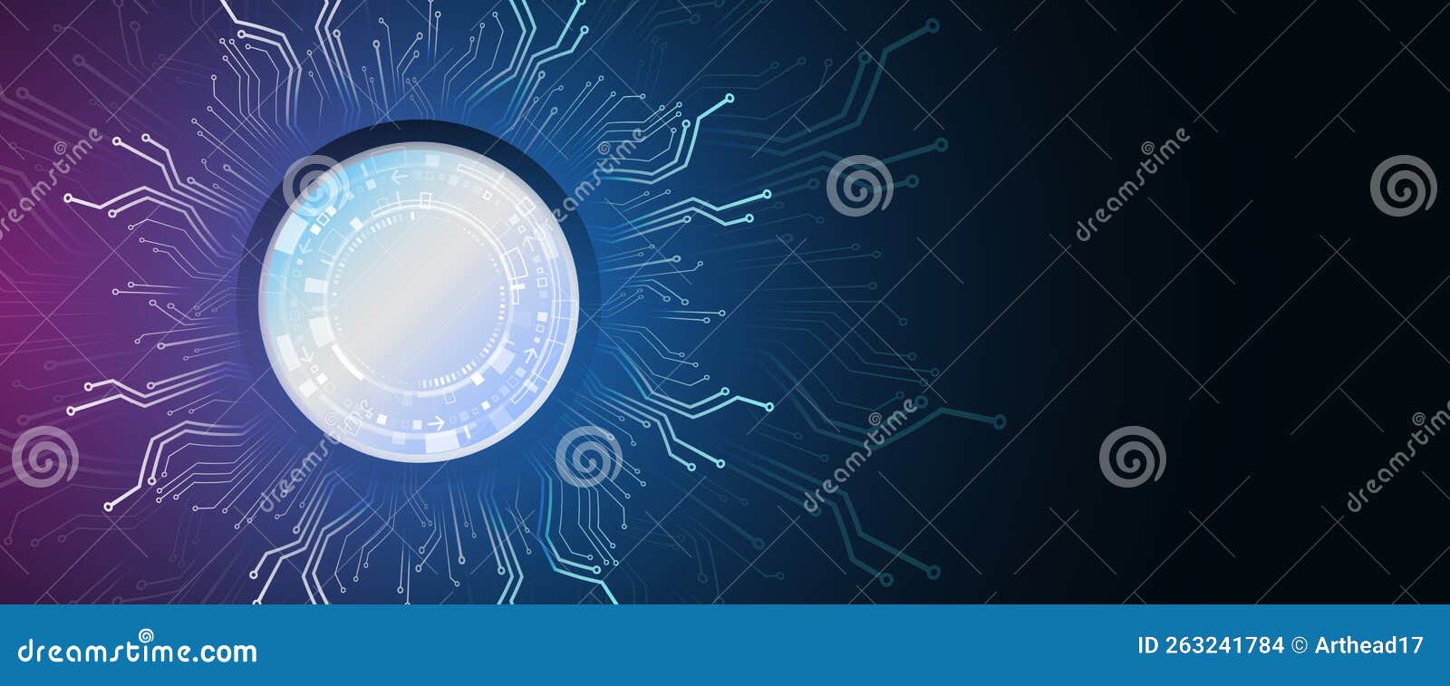 Hi-tech Communication Design. Electronic Vector Illustration Stock ...