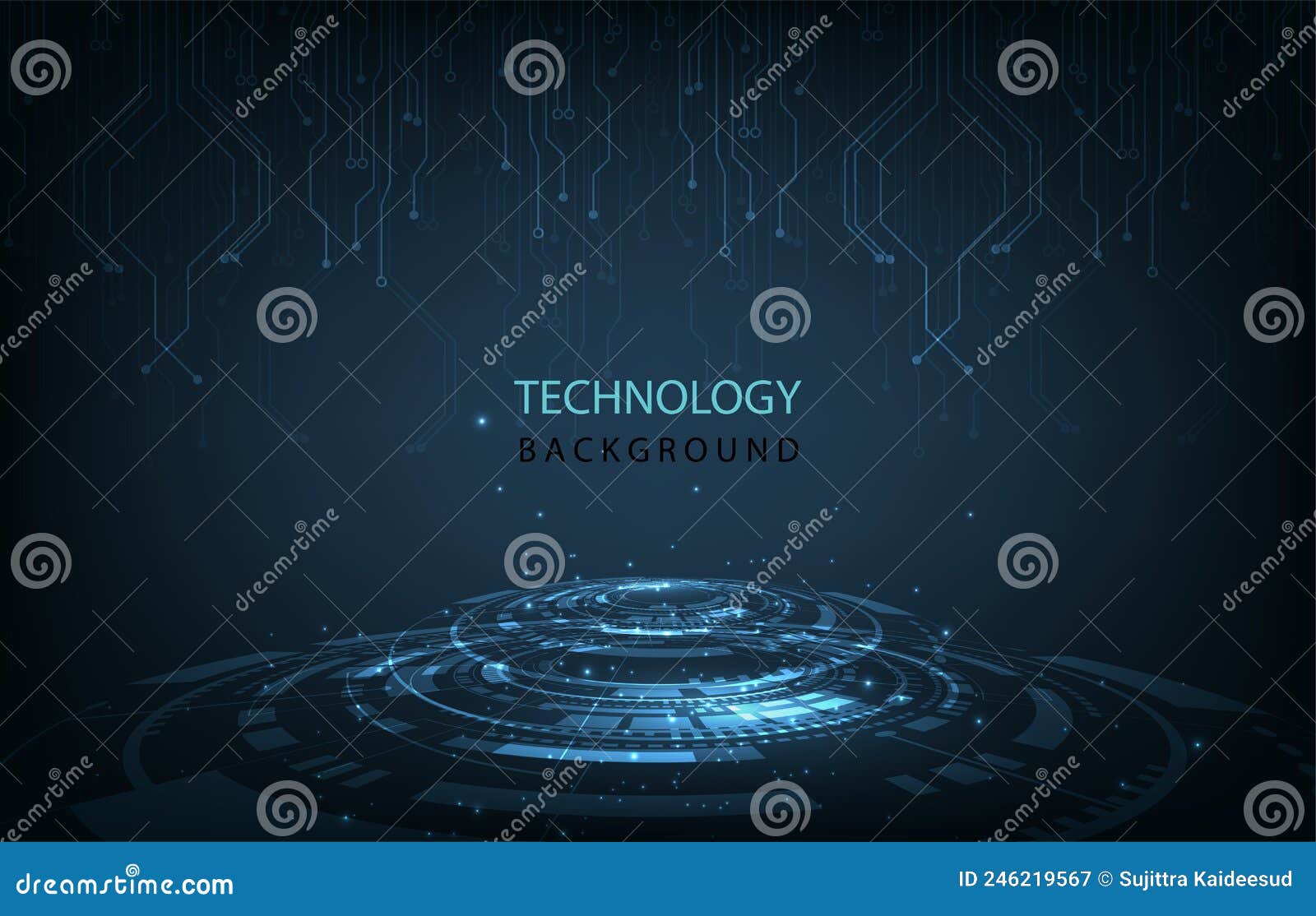Hi-tech Communication Innovation Background Stock Vector - Illustration of connect, futuristic ...