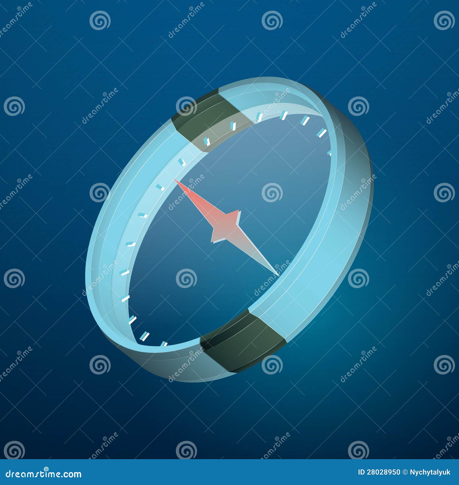 Hi-tech Compass Vector Illustration Stock Vector - Illustration of ...