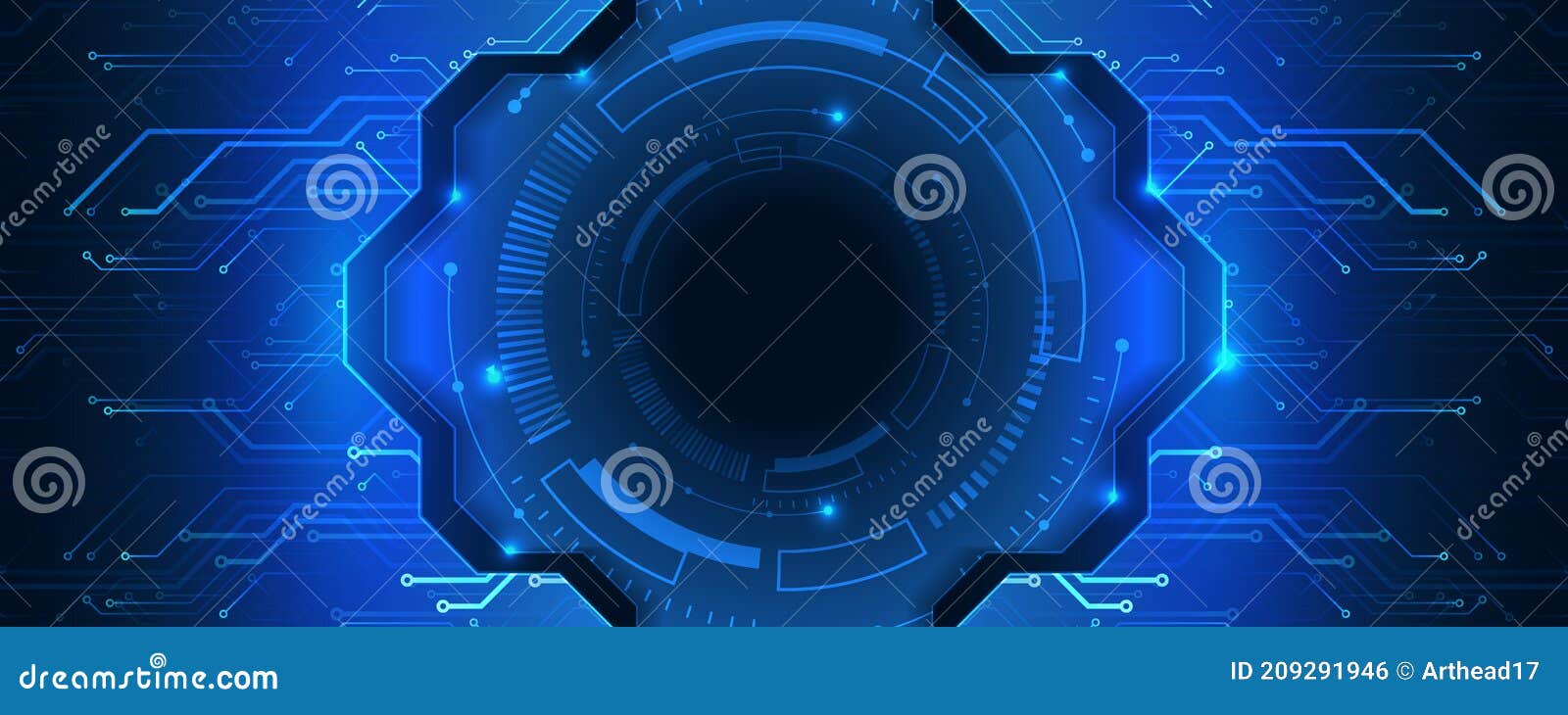 Hi-tech Computer Digital Technology Concept. Abstract Technology ...