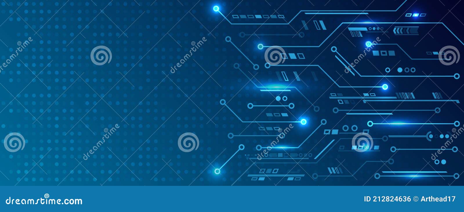 Hi-tech Computer Digital Technology Concept. Abstract Technology ...