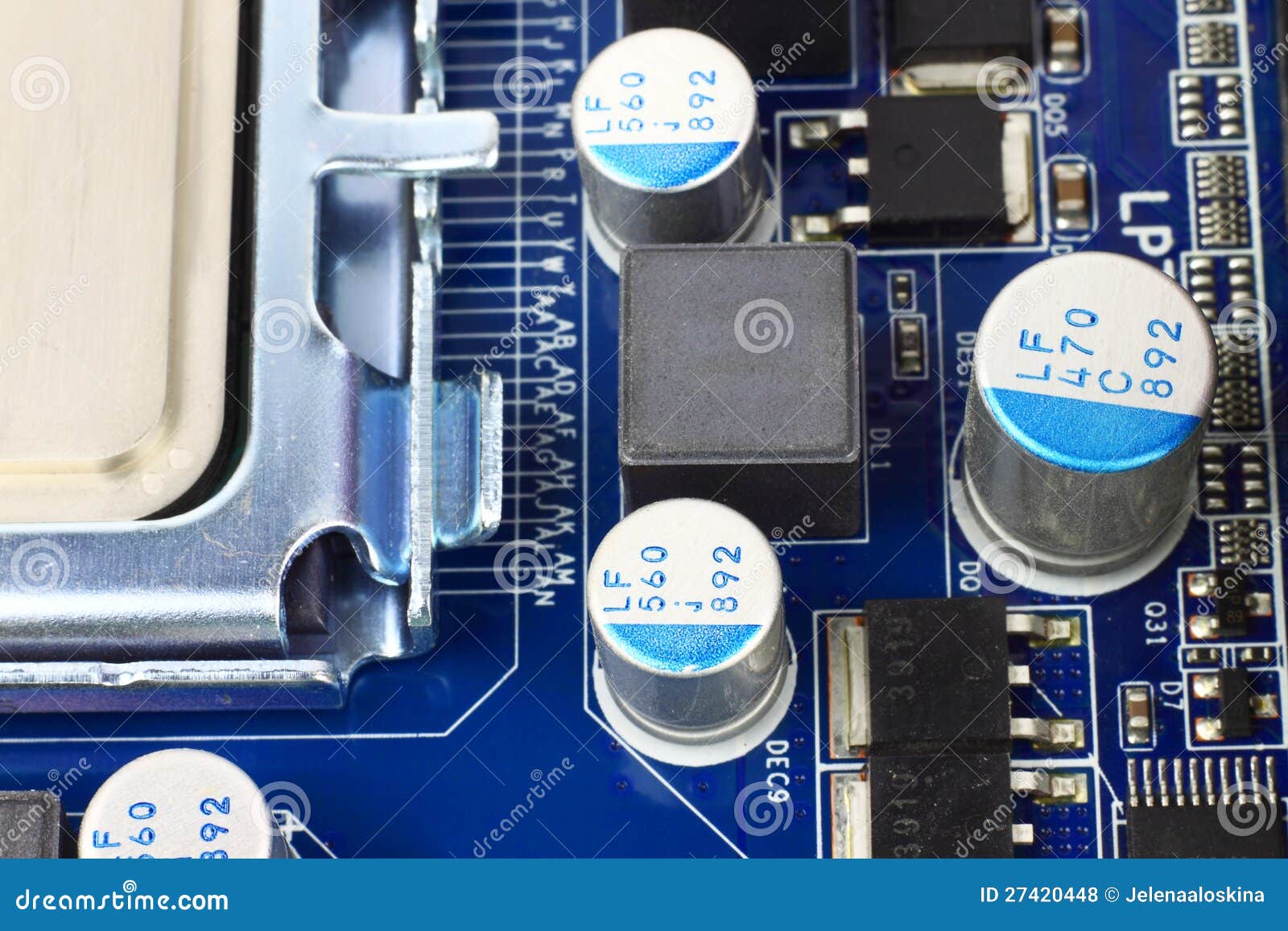 Hi-tech computer hardware stock photo. Image of blue - 27420448