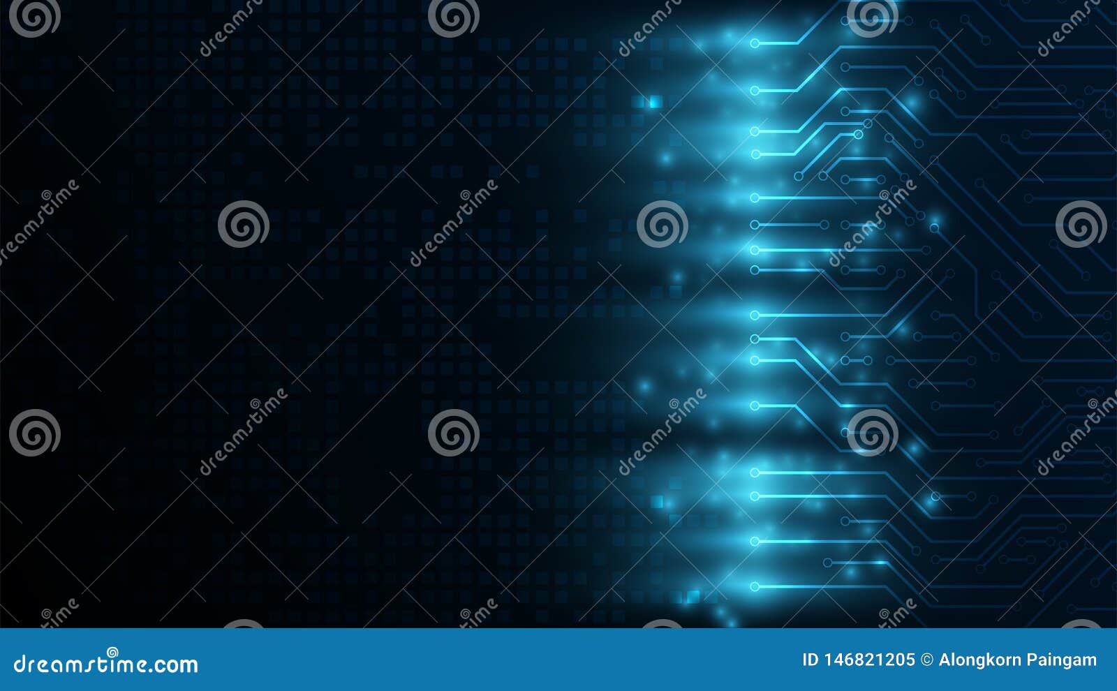 Digital Blue Abstract Background. City Plan In The Form Of ...