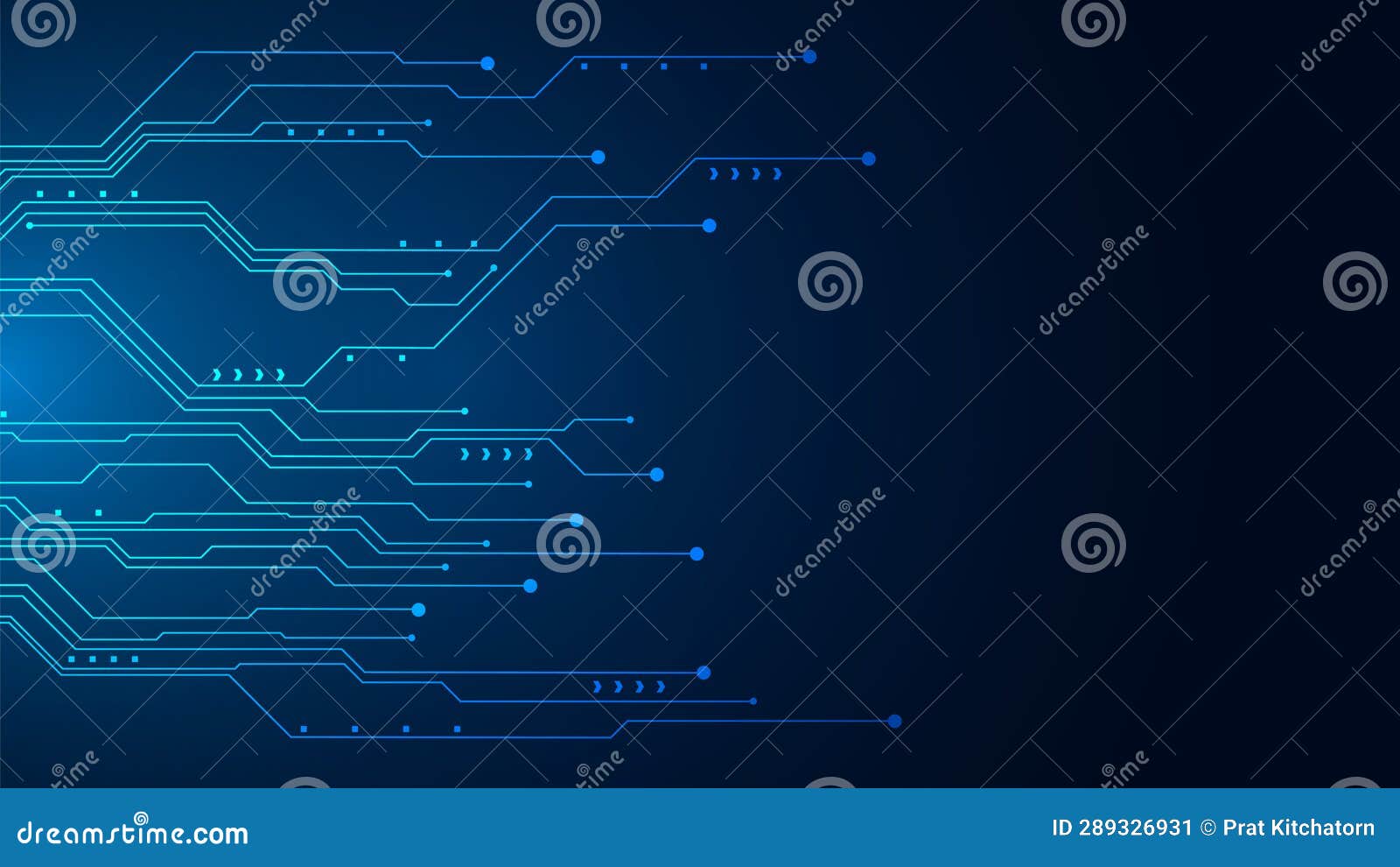 Hi-tech Digital Data Abstract Design Stock Illustration - Illustration ...