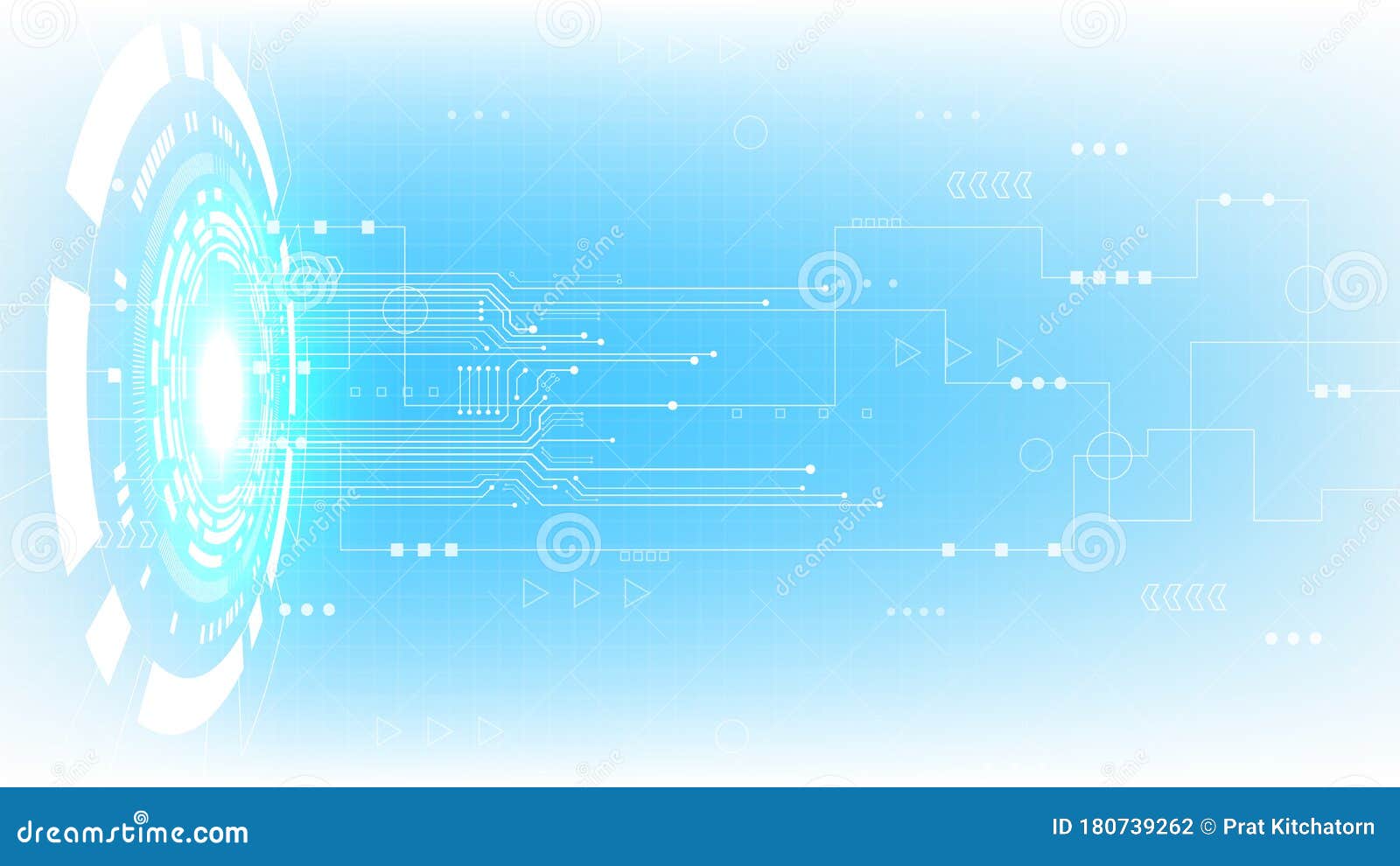 Hi-tech Digital Data Connection System Stock Vector - Illustration of ...