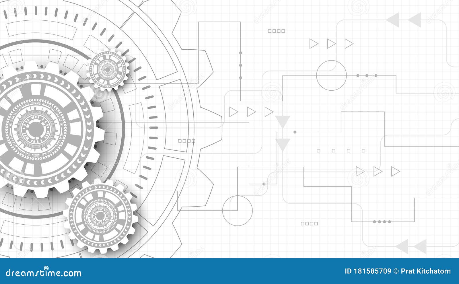 Hi-tech Digital Data Connection System Stock Vector - Illustration of ...