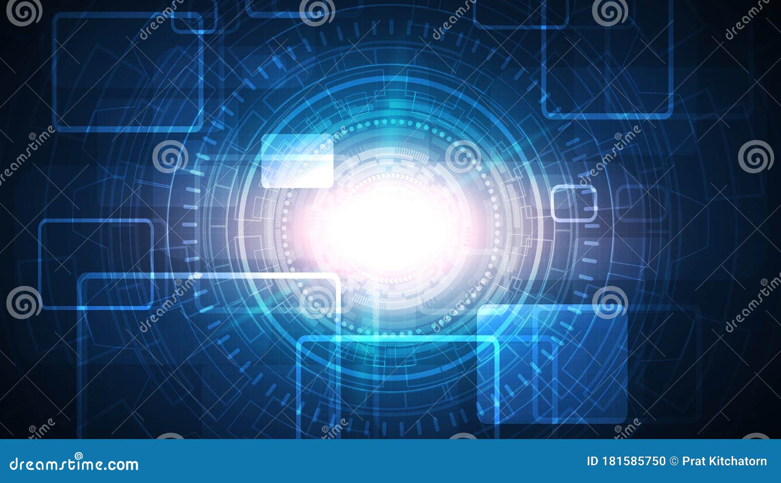 Hi-tech Digital Data Connection System Stock Vector - Illustration of ...