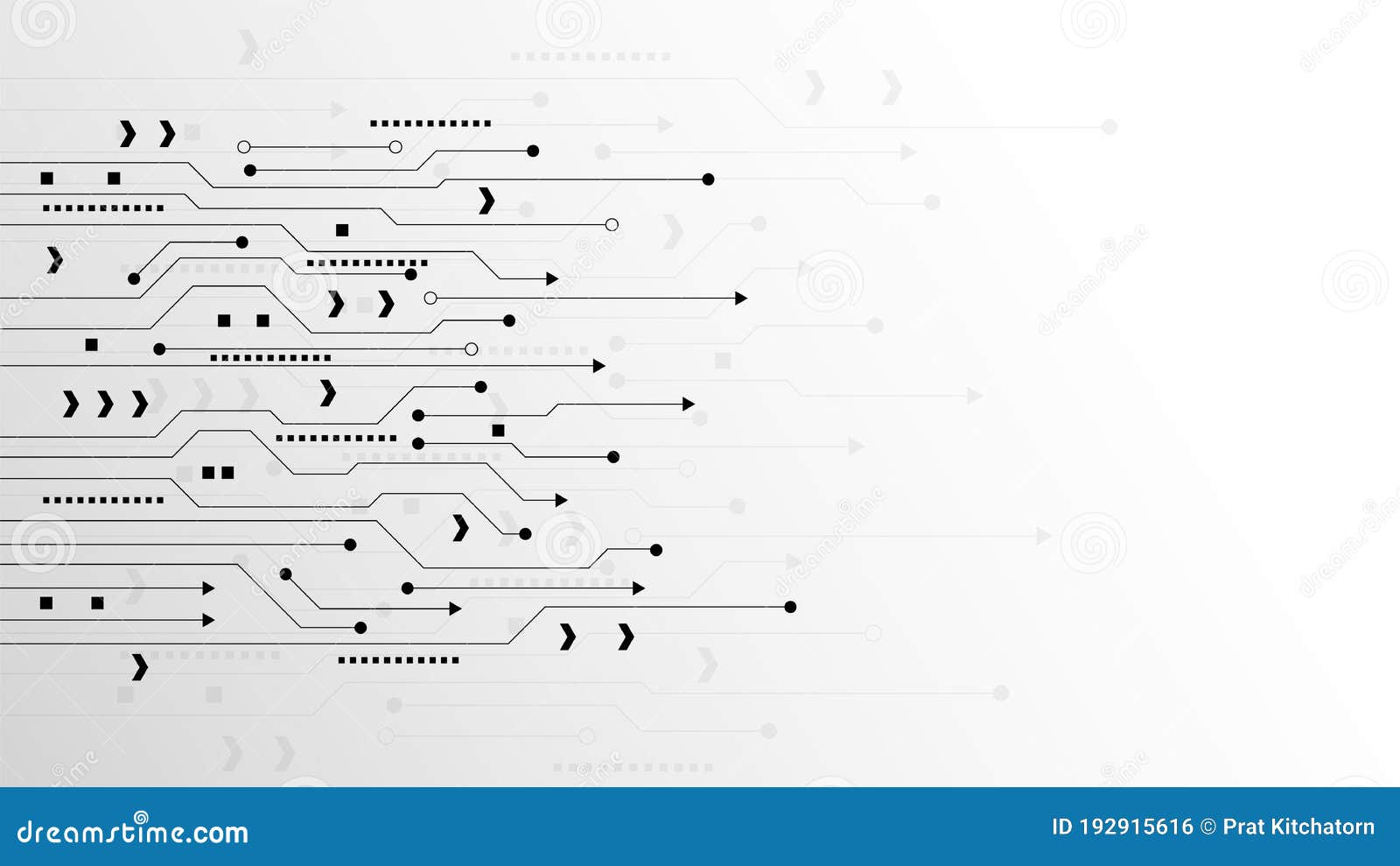 Hi-tech Digital Data Connection System Stock Vector - Illustration of ...