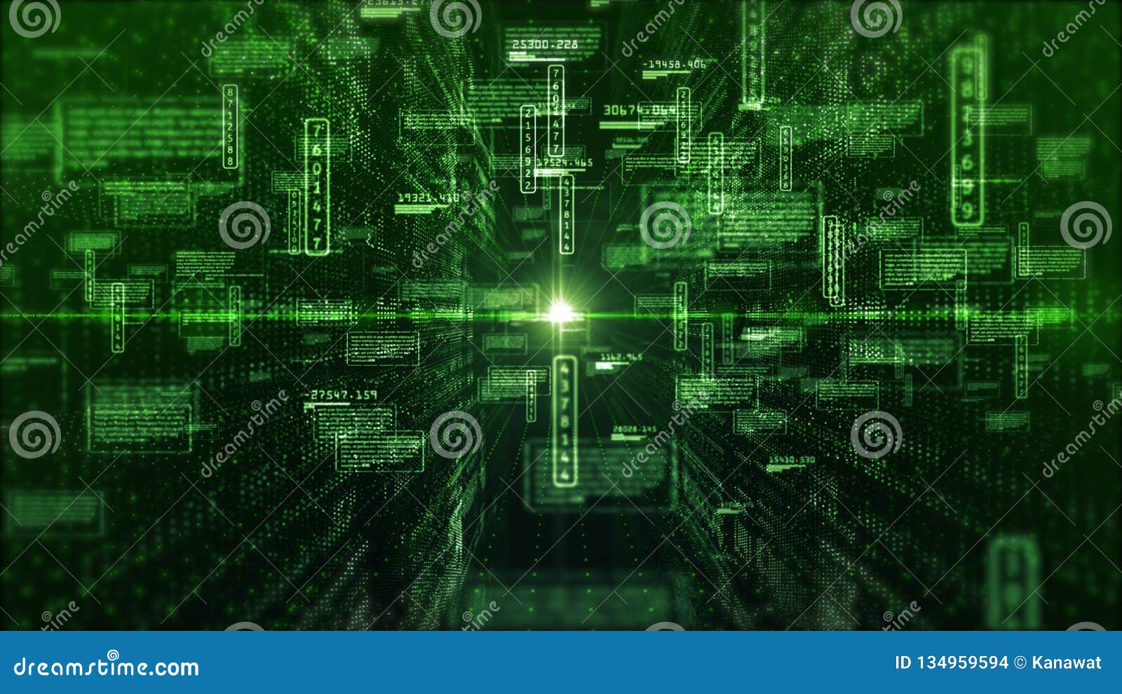 Hi-Tech Digital Display Holographic Information Abstract Background ...