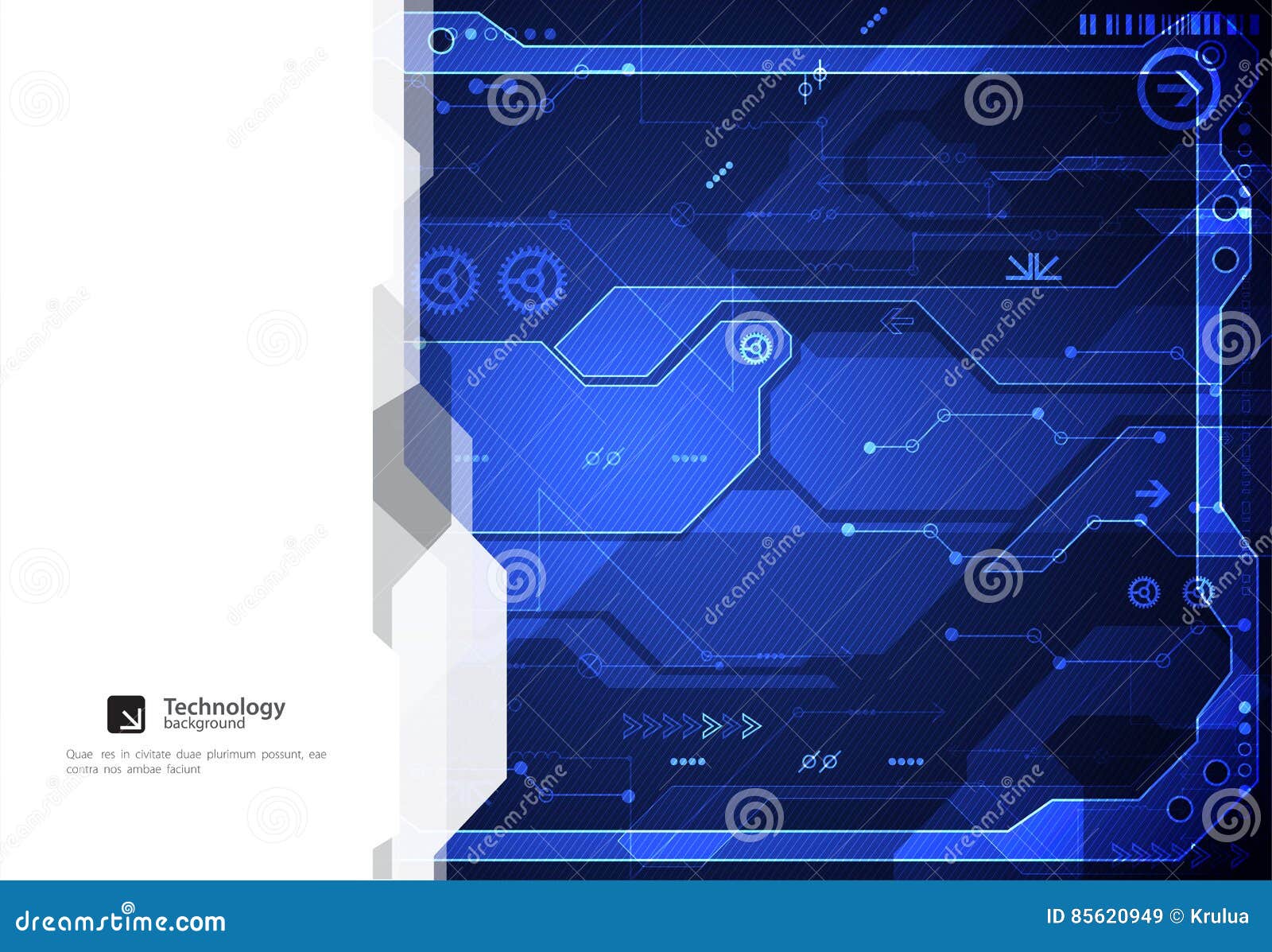 Hi-tech Digital Technology and Engineering Background. Vector Stock ...