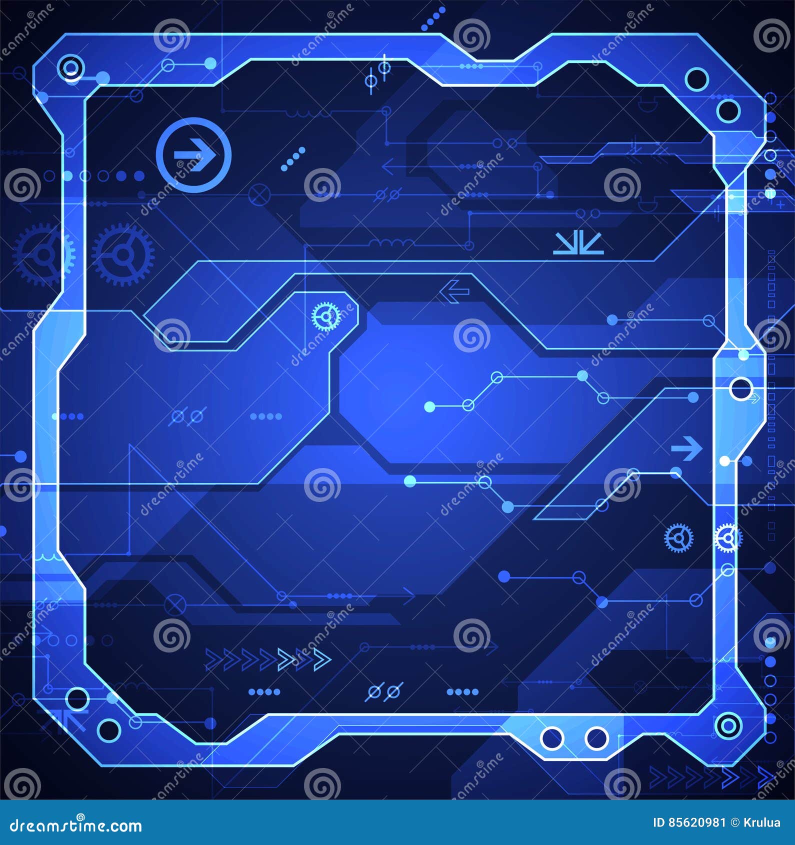 Hi-tech Digital Technology and Engineering Background. Vector Stock ...