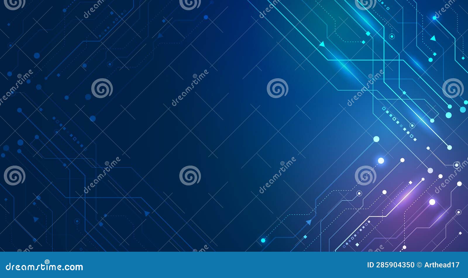 Hi-tech Digital Technology and Engineering Concept. Wide Technology ...