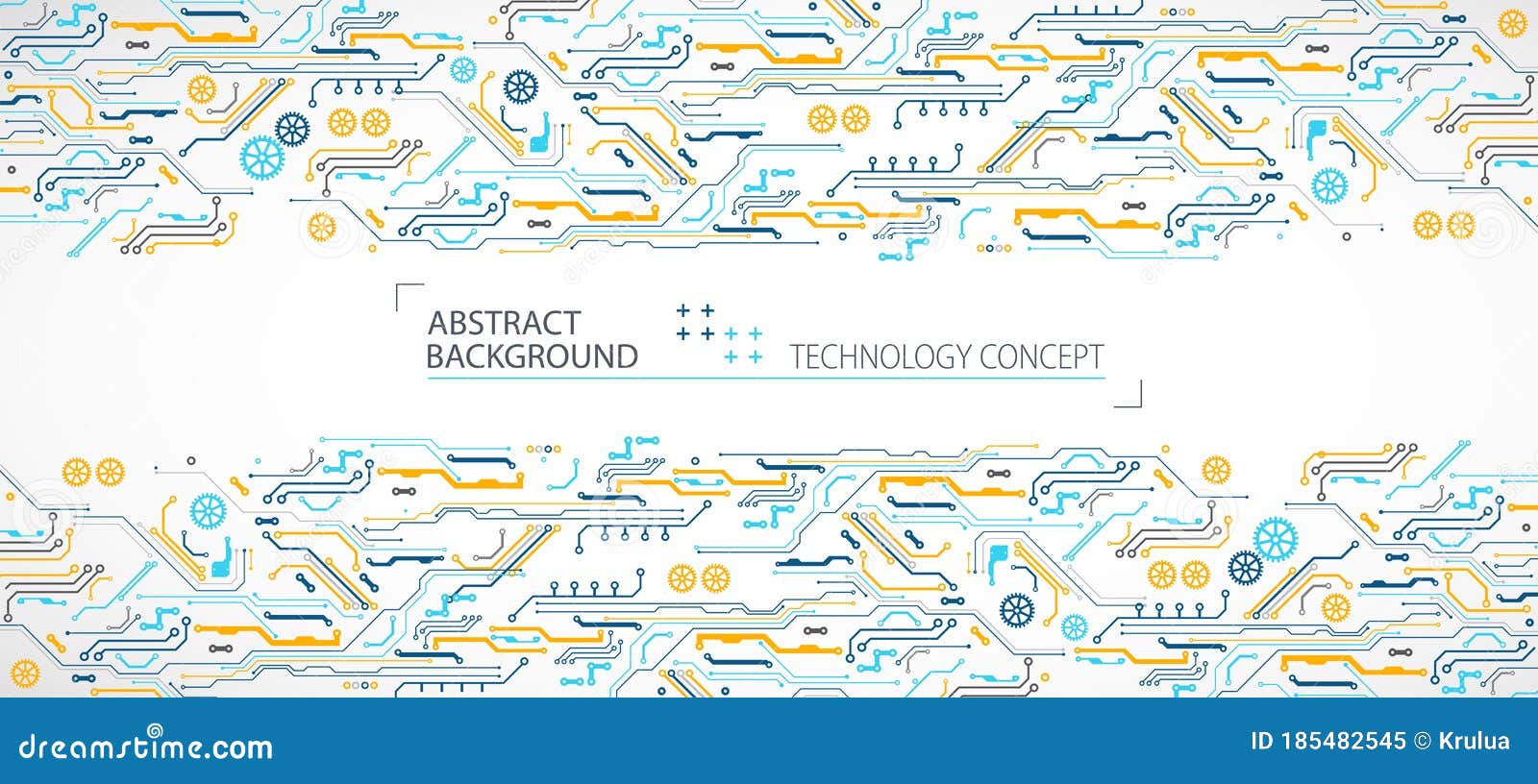 Hi-tech Digital Technology and Engineering Theme Stock Vector ...