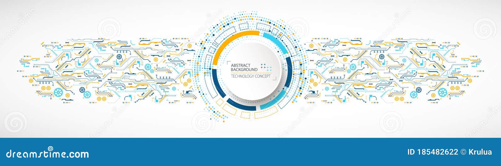 Hi-tech Digital Technology and Engineering Theme Stock Vector ...