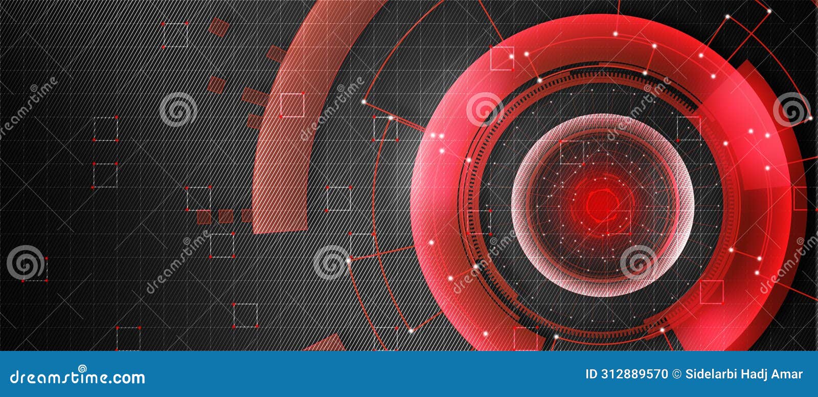 Hi-tech Digital Technology and Engineering Theme Stock Illustration ...