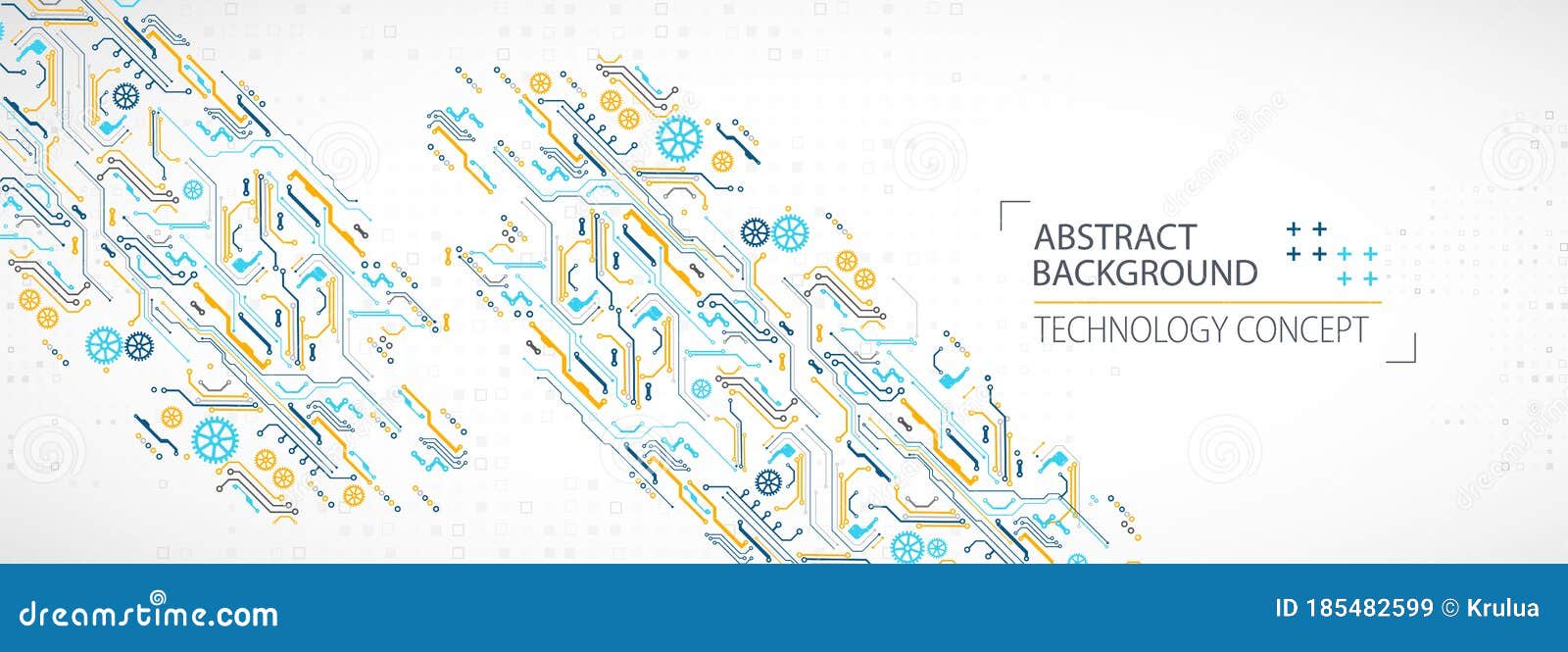 Hi-tech Digital Technology and Engineering Theme Stock Vector ...