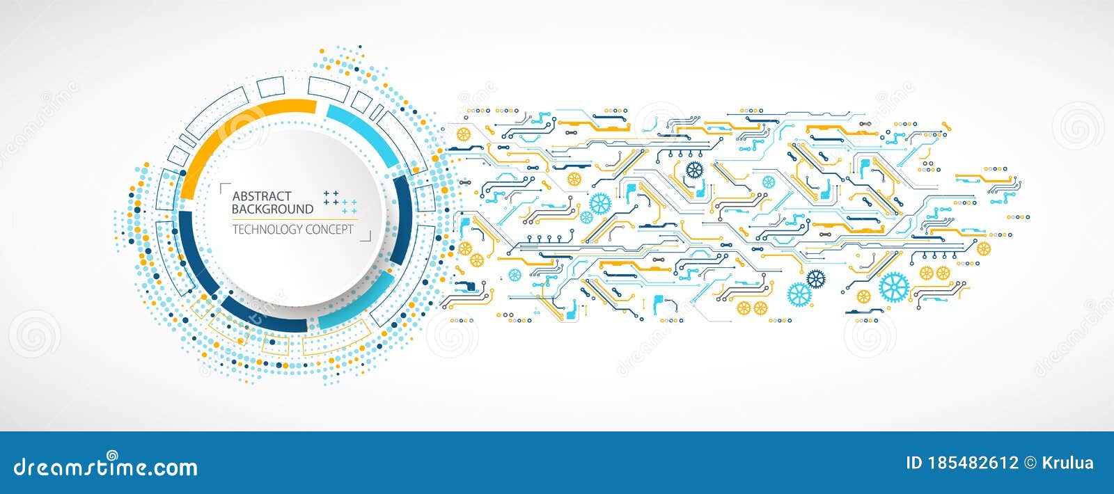 Hi-tech Digital Technology and Engineering Theme Stock Vector ...