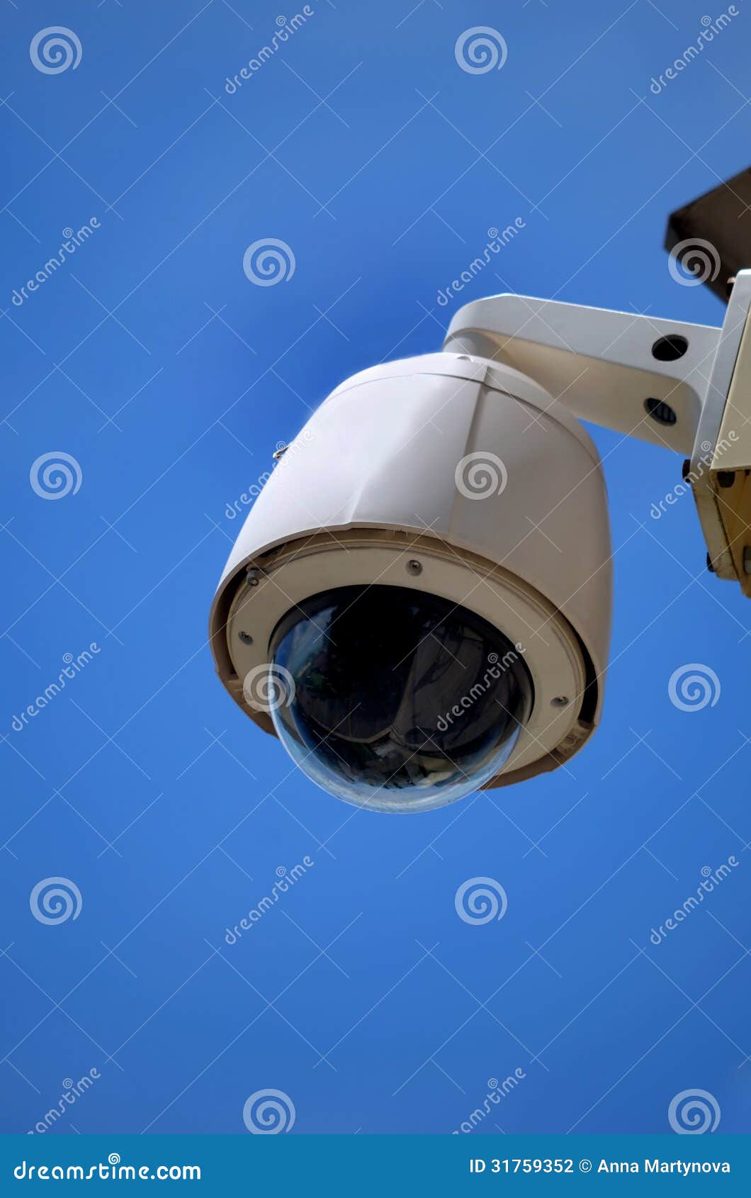 Hi-tech dome type camera stock photo. Image of protect - 31759352