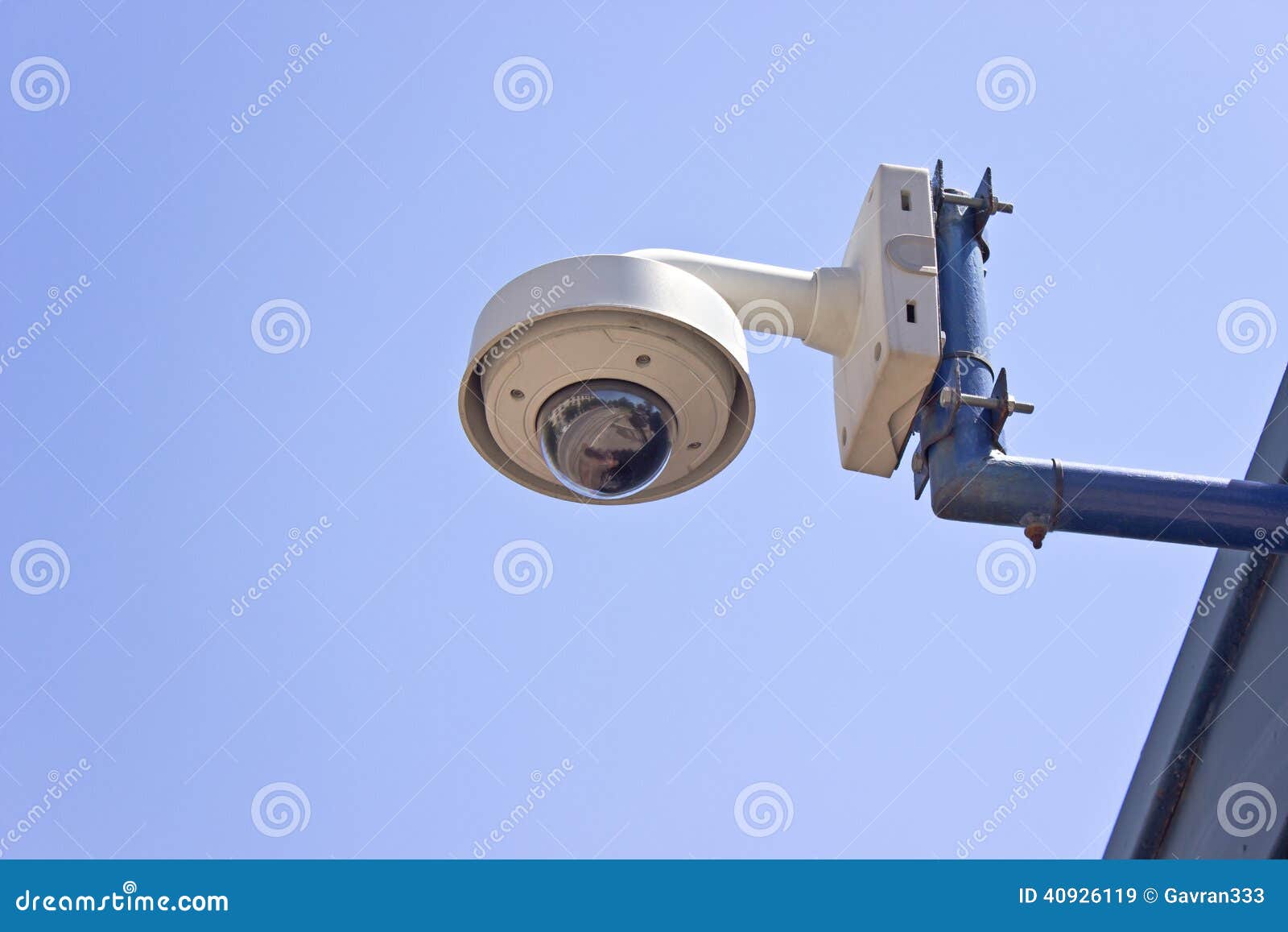 Hi-tech Dome Type Surveillance Camera Stock Image - Image of modern ...
