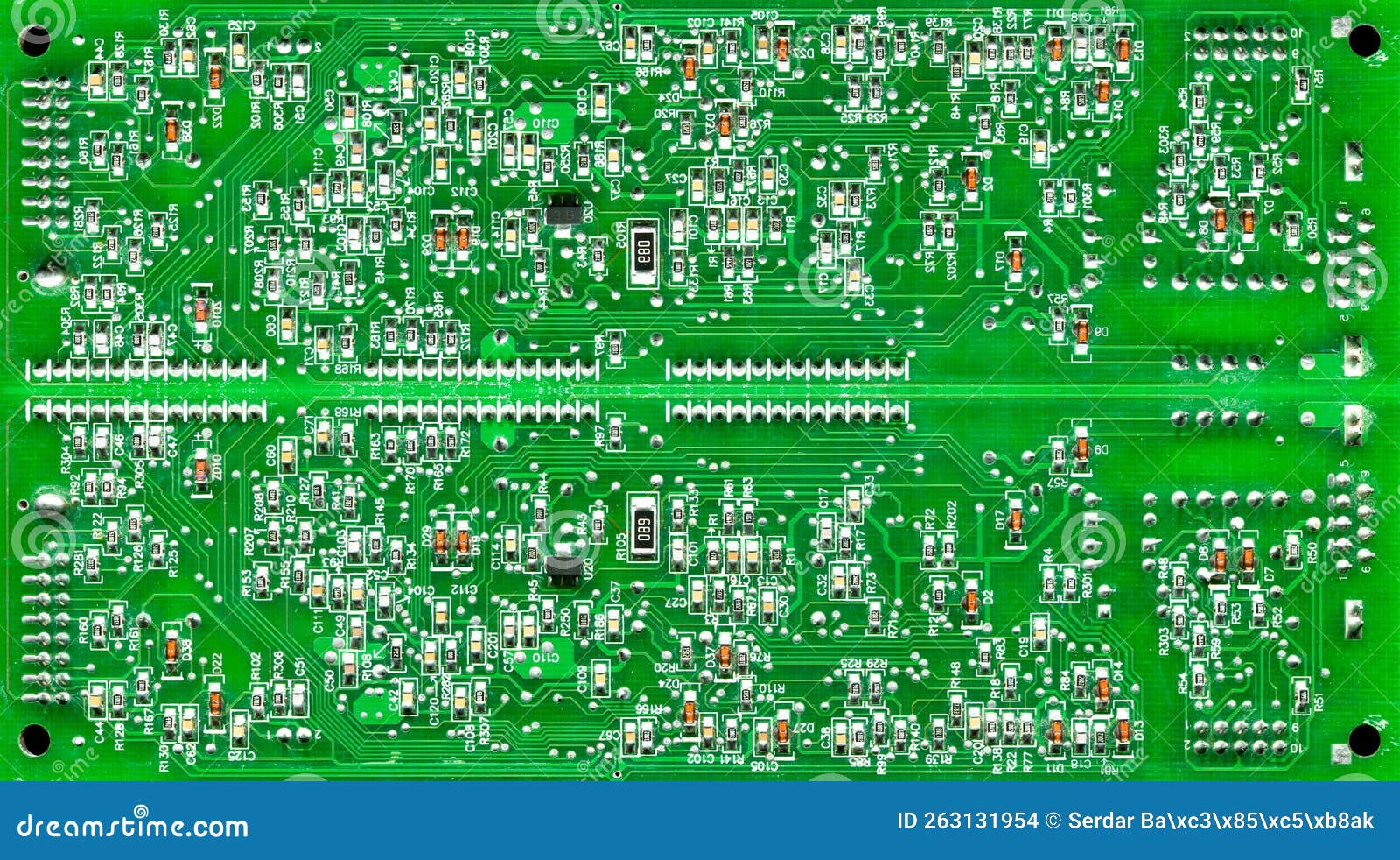 Hi-tech Electronic Circuit Board Detail Background Shot Stock Photo ...