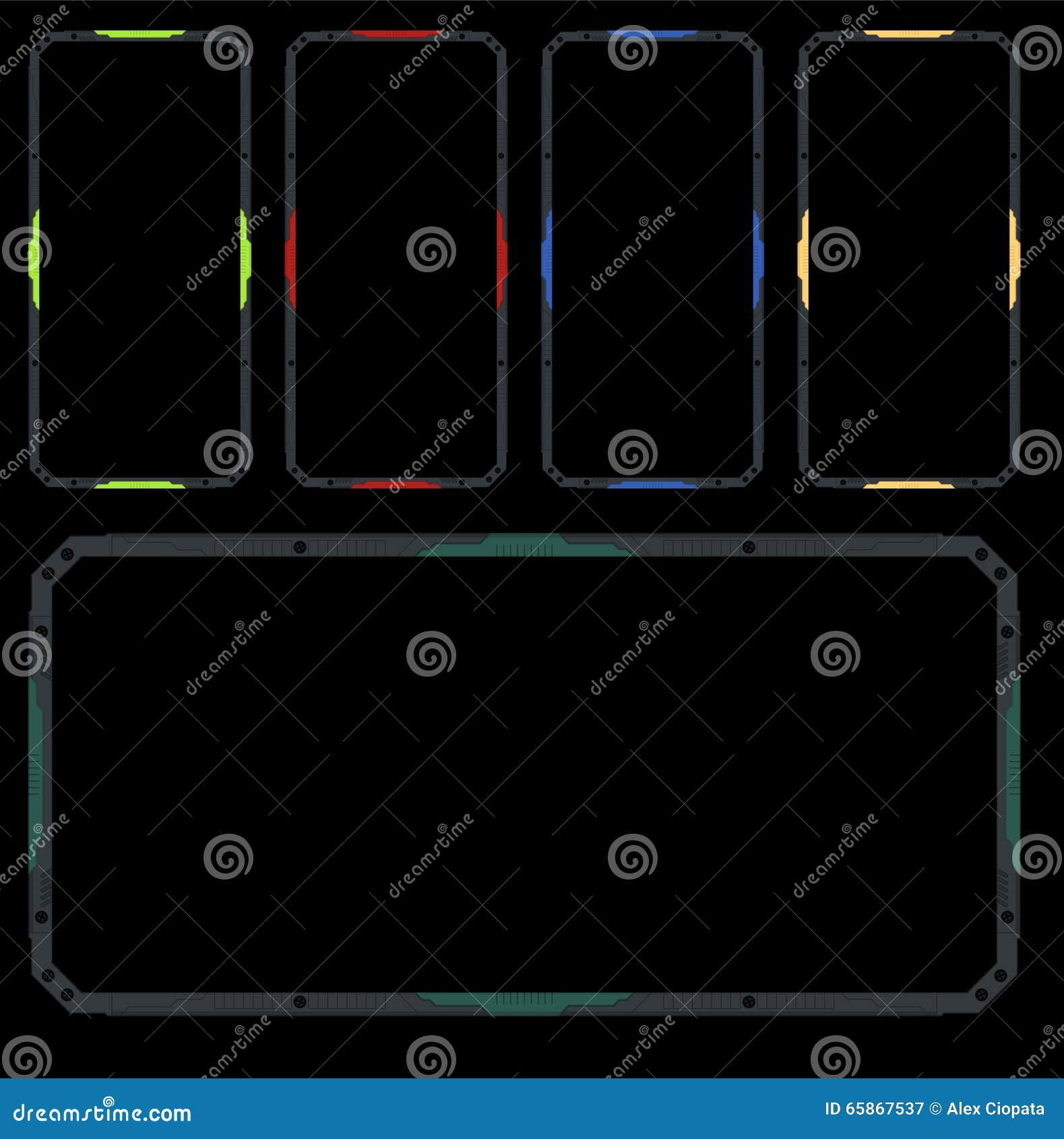 Hi tech frame stock vector. Illustration of tech, design - 65867537