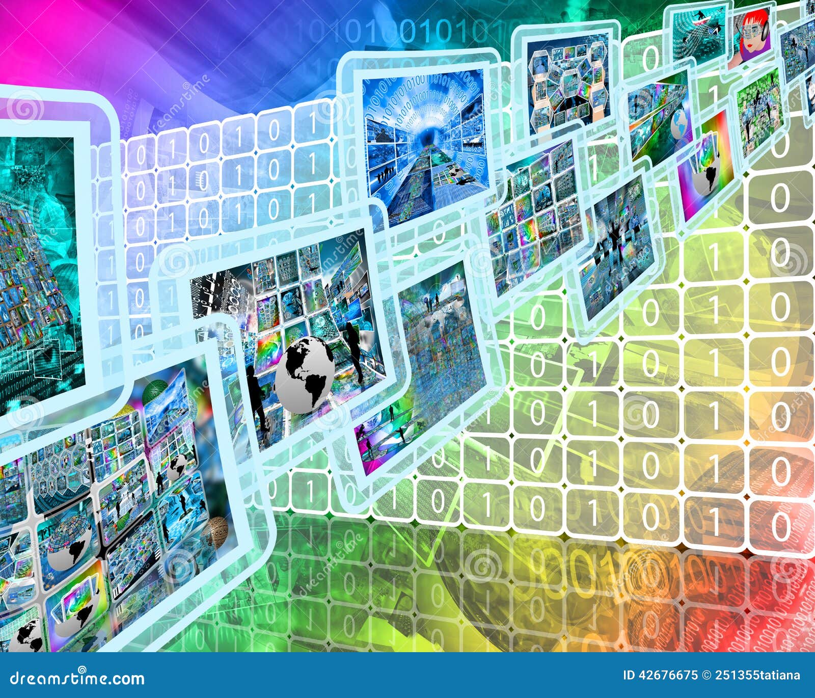 Hi-tech interface stock illustration. Illustration of select - 42676675